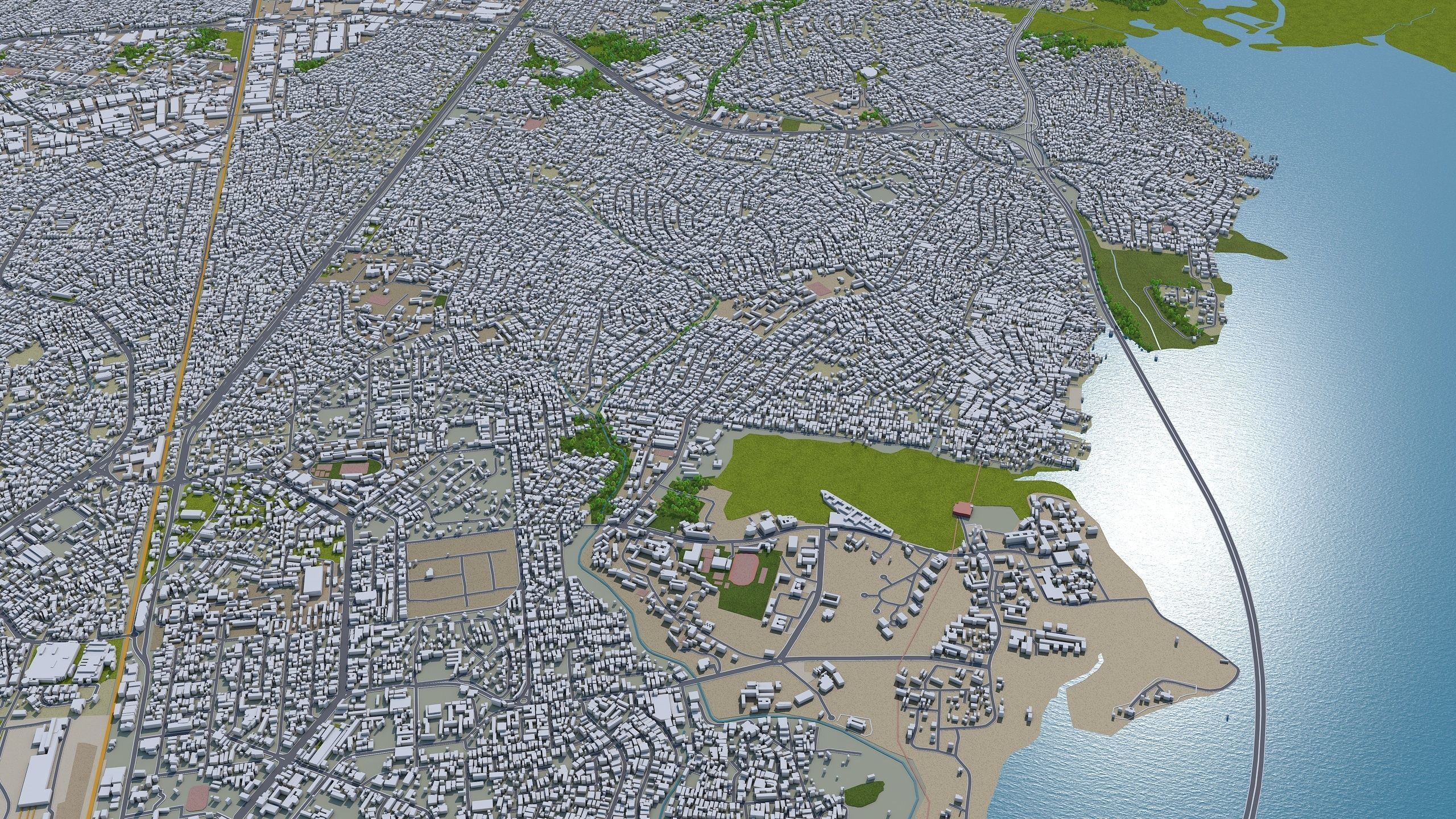 3D model Lagos Full City Nigeria VR / AR / low-poly | CGTrader