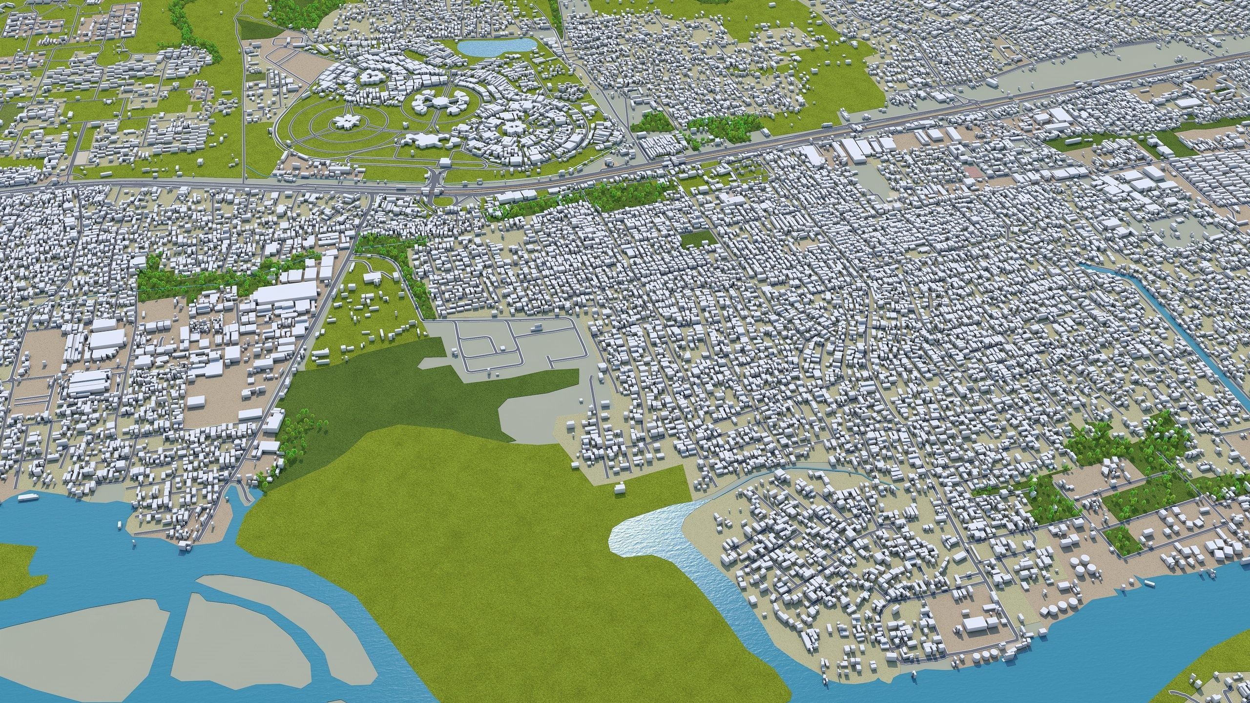 3D model Lagos Full City Nigeria VR / AR / low-poly | CGTrader