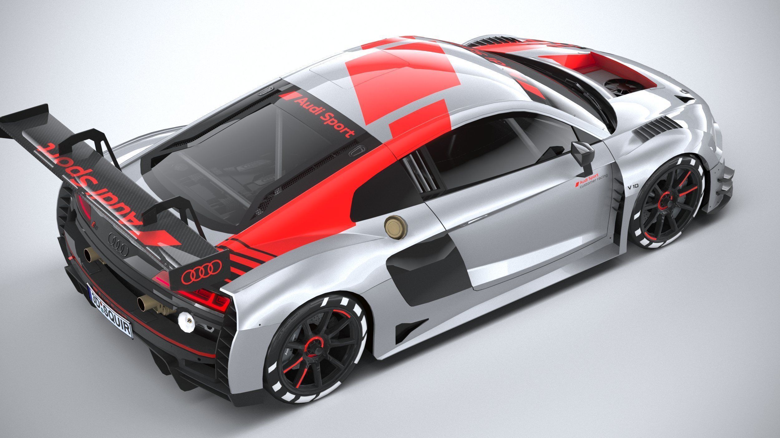 Audi R8 LMS GT3 2020 lowpoly 3D model | CGTrader