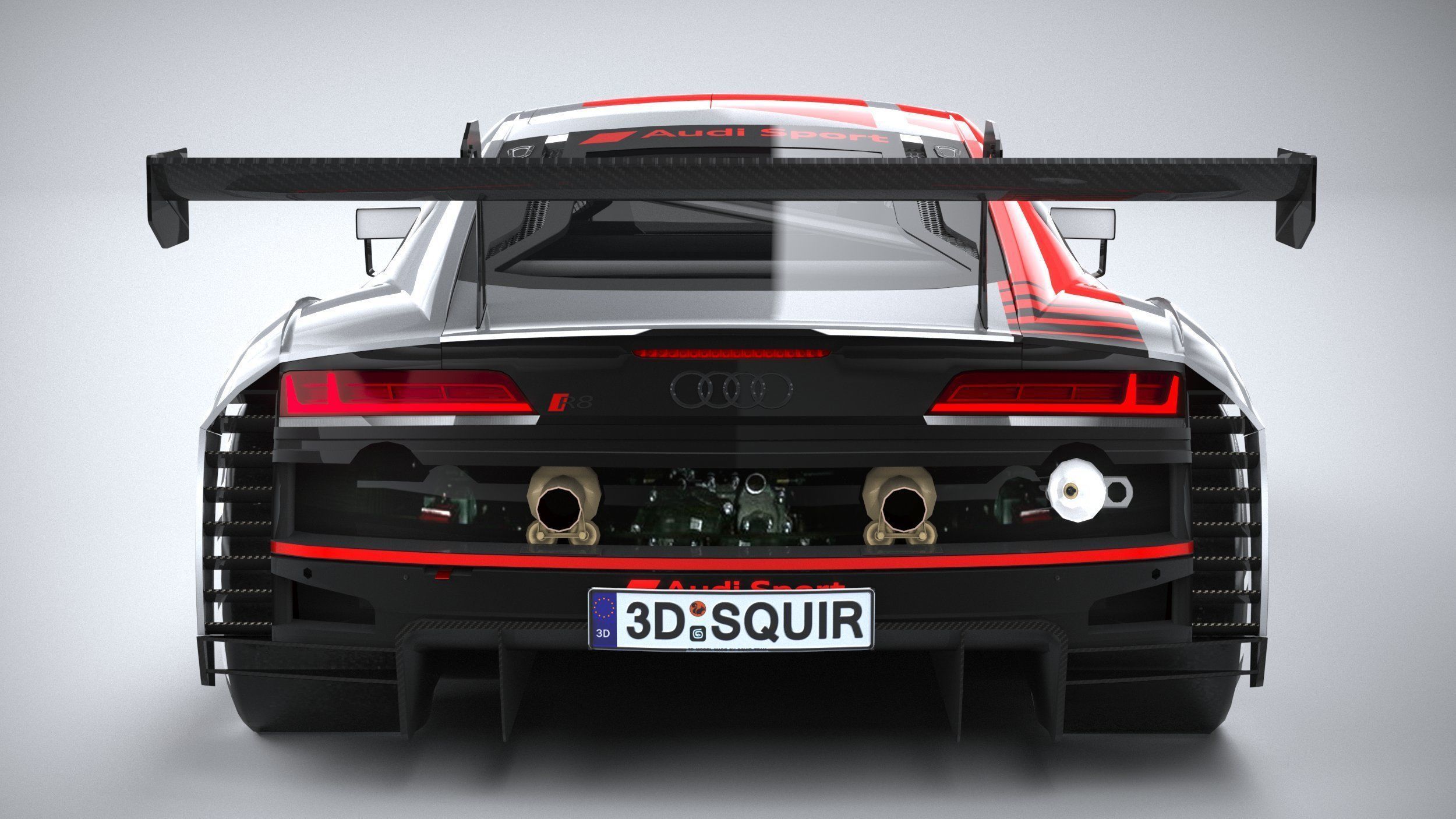 Audi R8 LMS GT3 2020 lowpoly 3D model | CGTrader