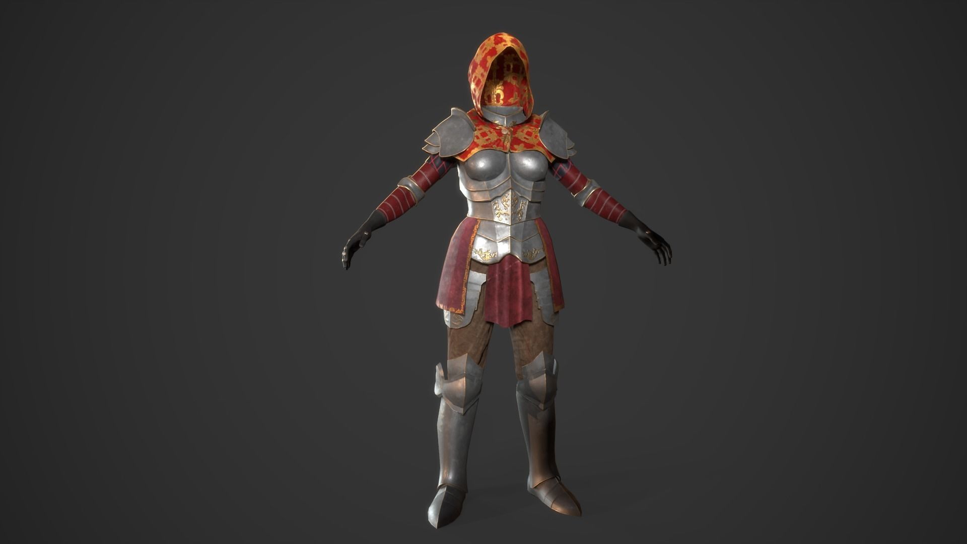 Female armor 3D model | CGTrader