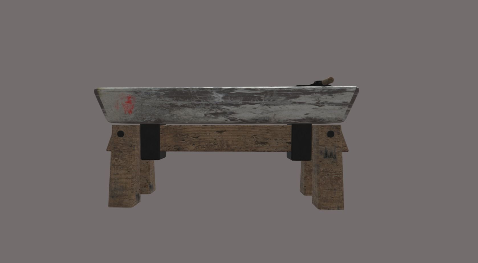 medieval stone table for blacksmith free 3D model | CGTrader