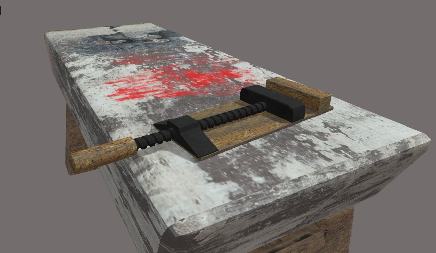 medieval stone table for blacksmith free 3D model | CGTrader