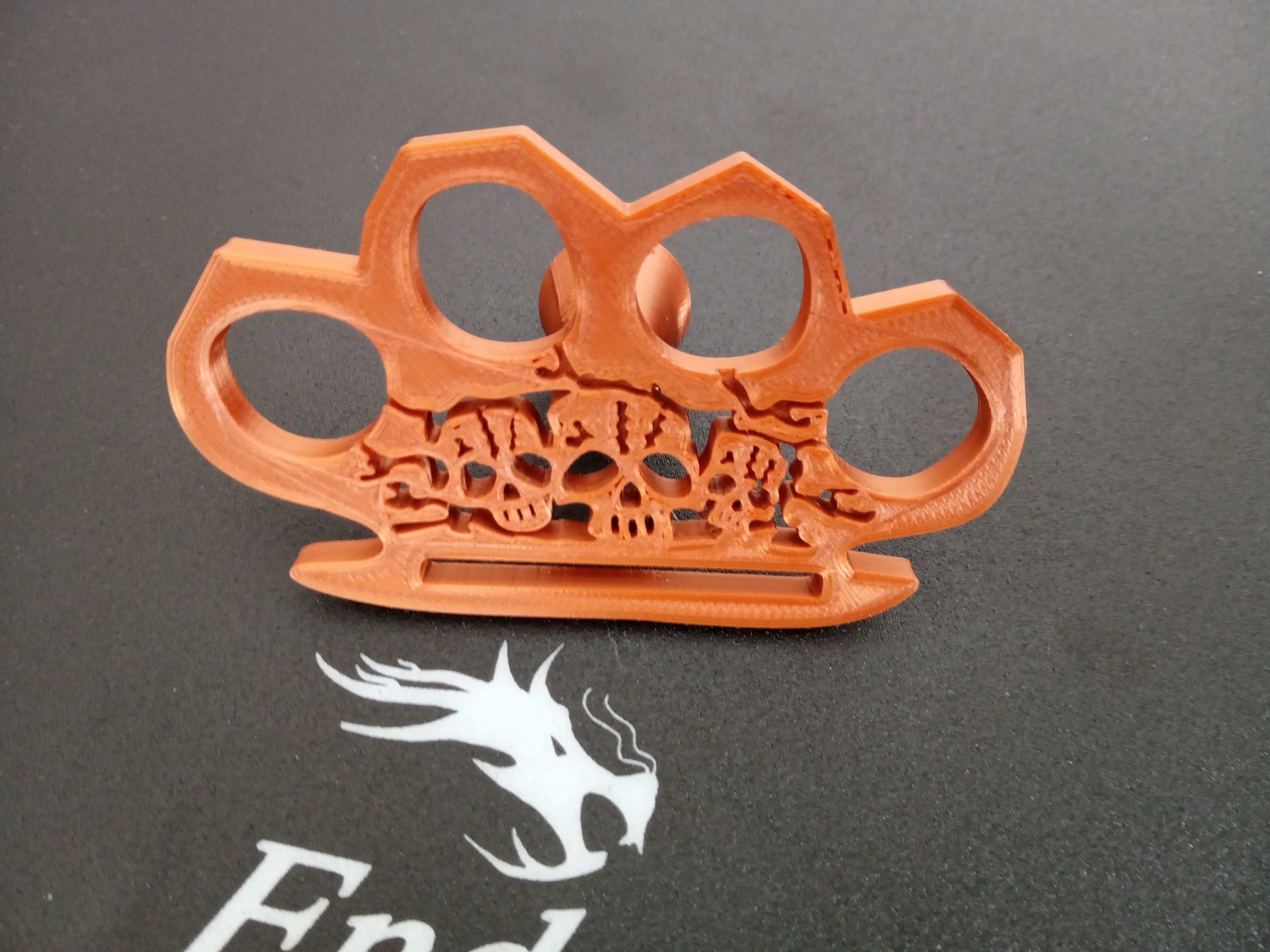 Skull Brass Knuckles handle 3D model 3D printable | CGTrader