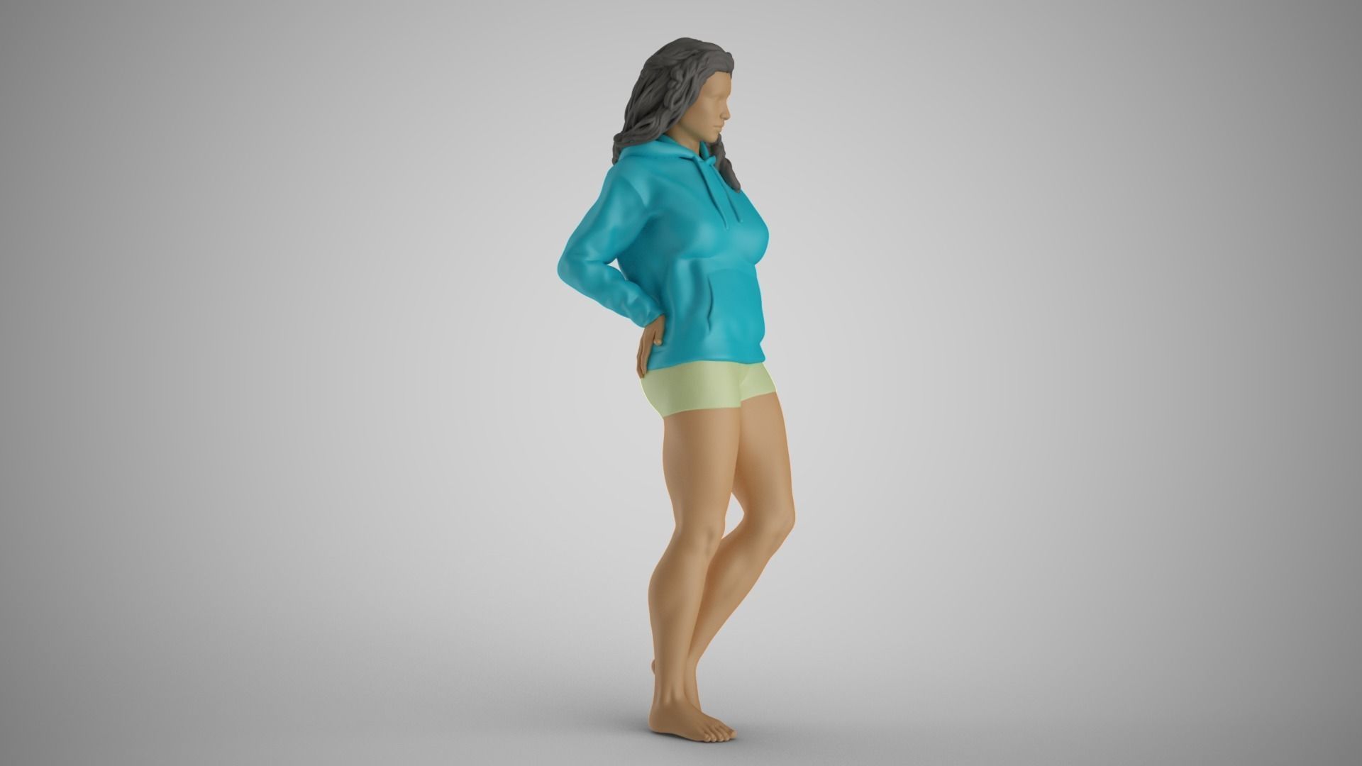 Wandering Girl 3D model 3D printable | CGTrader