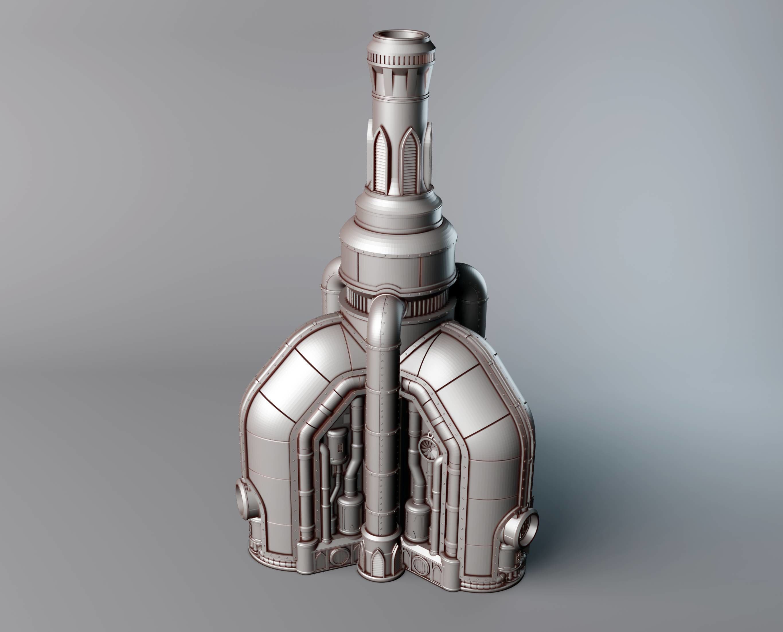 Fuelgurin Refinery for Warhammer 40K and Necromunda 3D model 3D ...