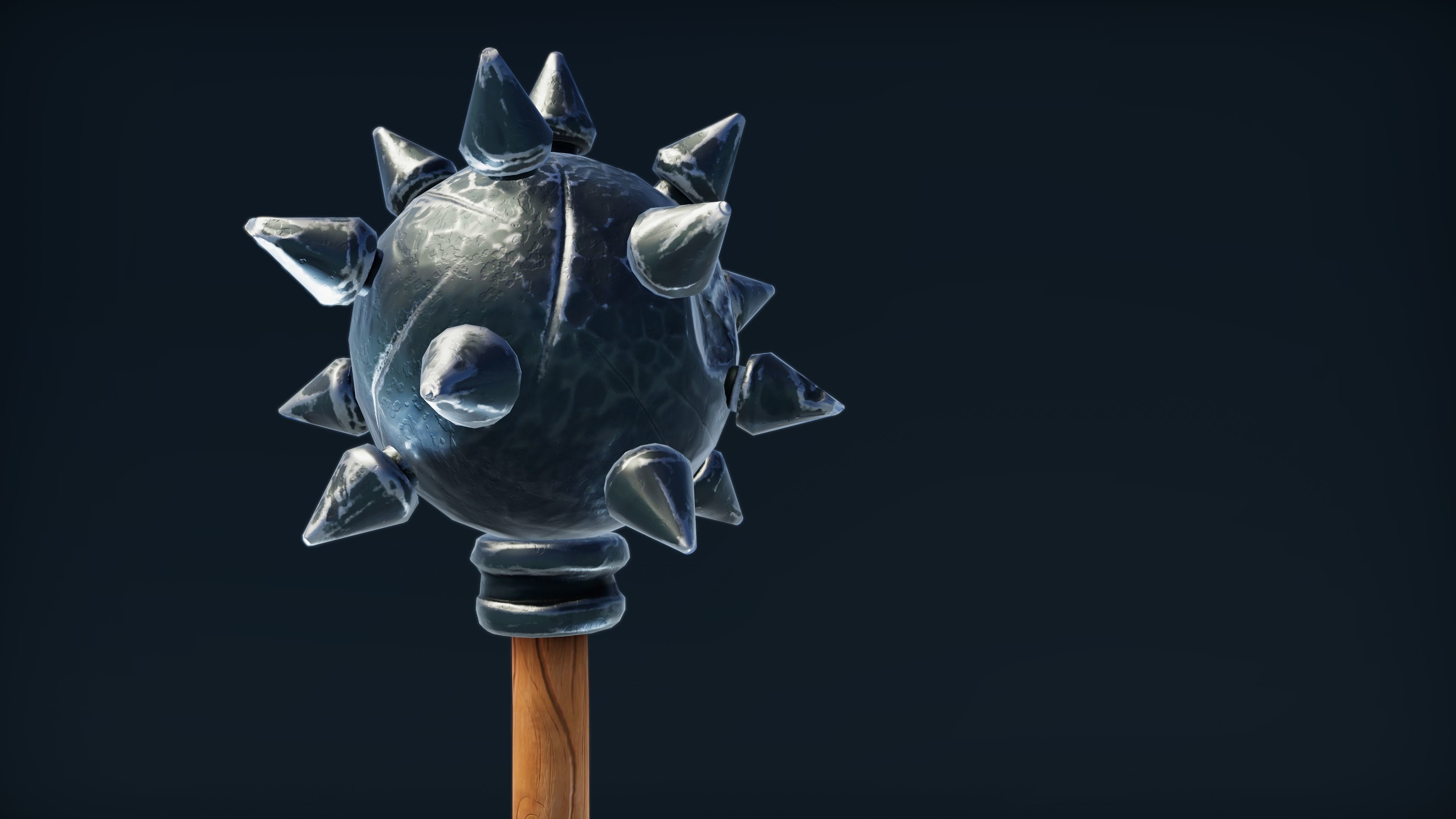 3D model Stylized Barbarian Mace VR / AR / low-poly | CGTrader