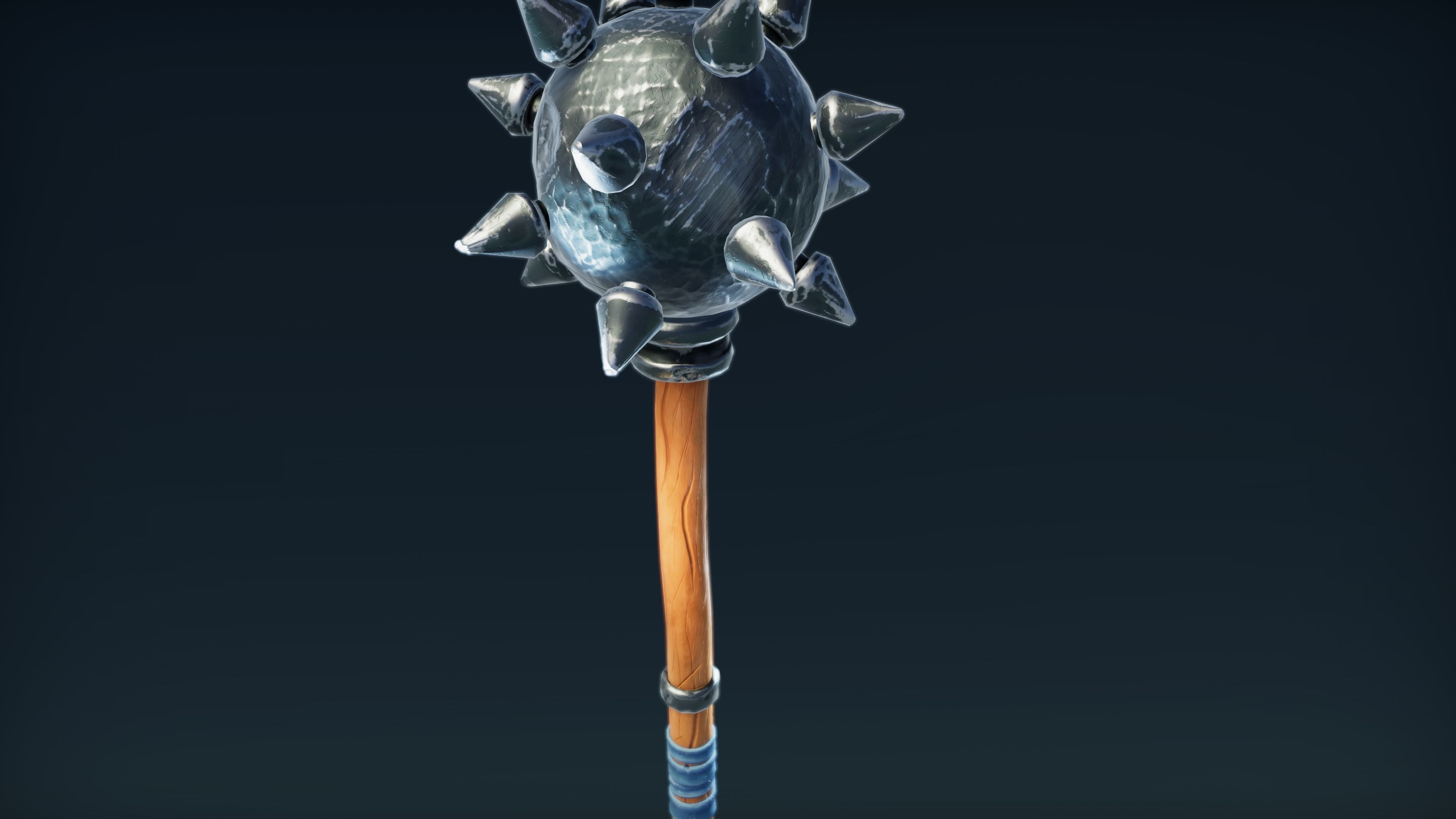 3D model Stylized Barbarian Mace VR / AR / low-poly | CGTrader