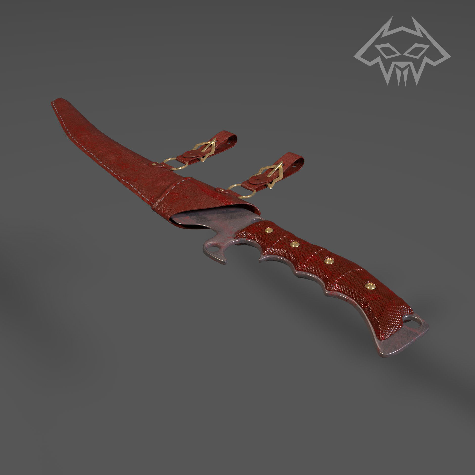 Weapon Series - Bloody Slashing Knife 3D model | CGTrader