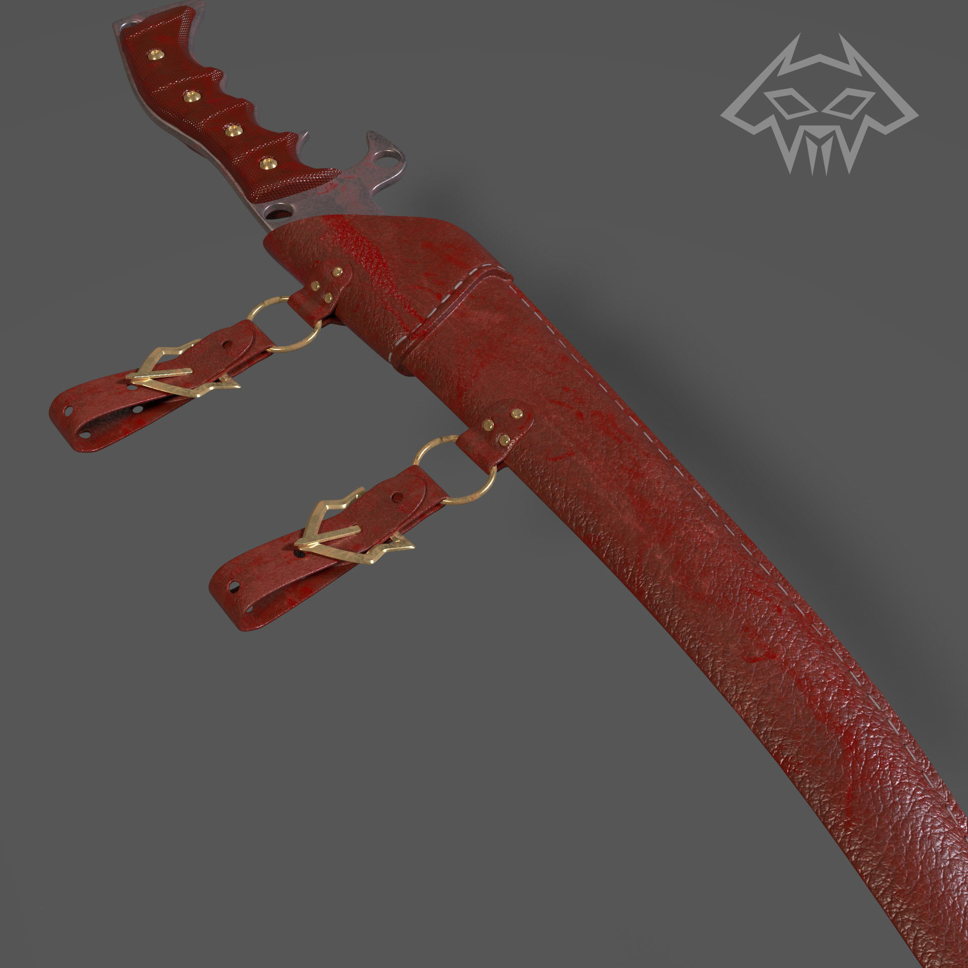Weapon Series - Bloody Slashing Knife 3D model | CGTrader