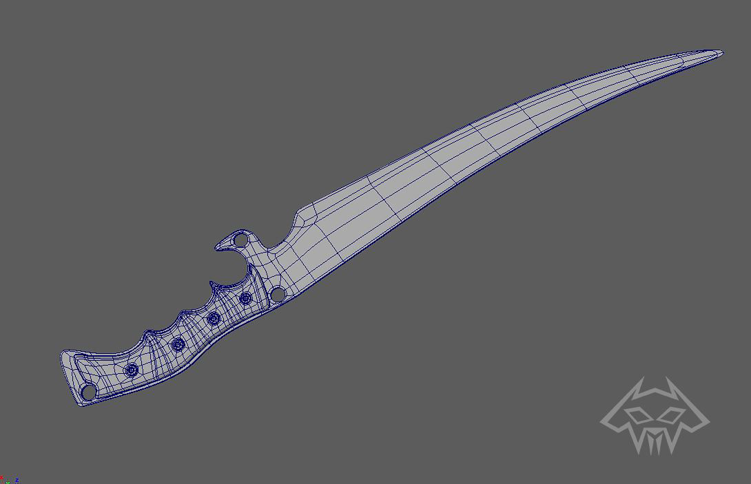 Weapon Series - Bloody Slashing Knife 3D model | CGTrader