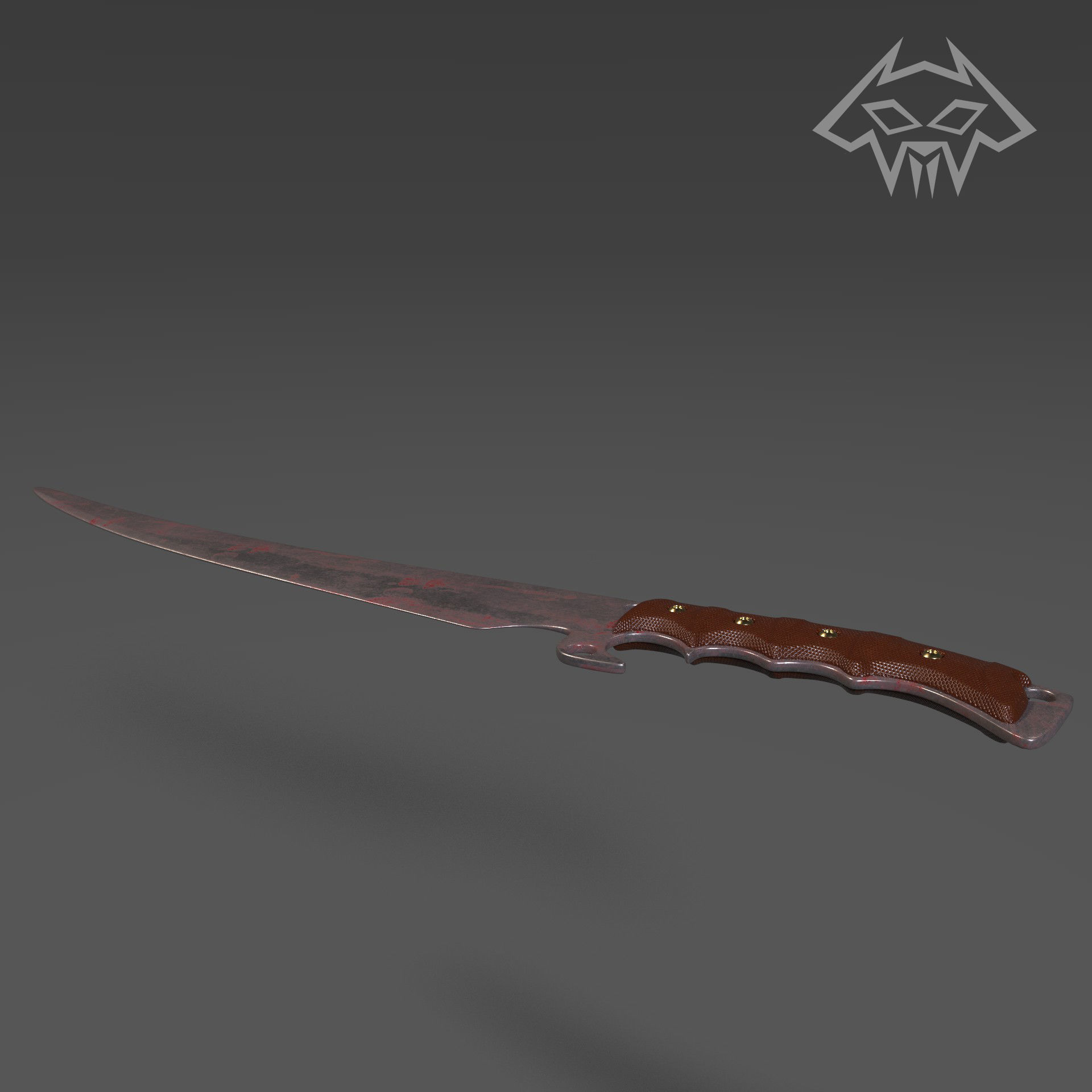 Weapon Series - Bloody Slashing Knife 3D model | CGTrader