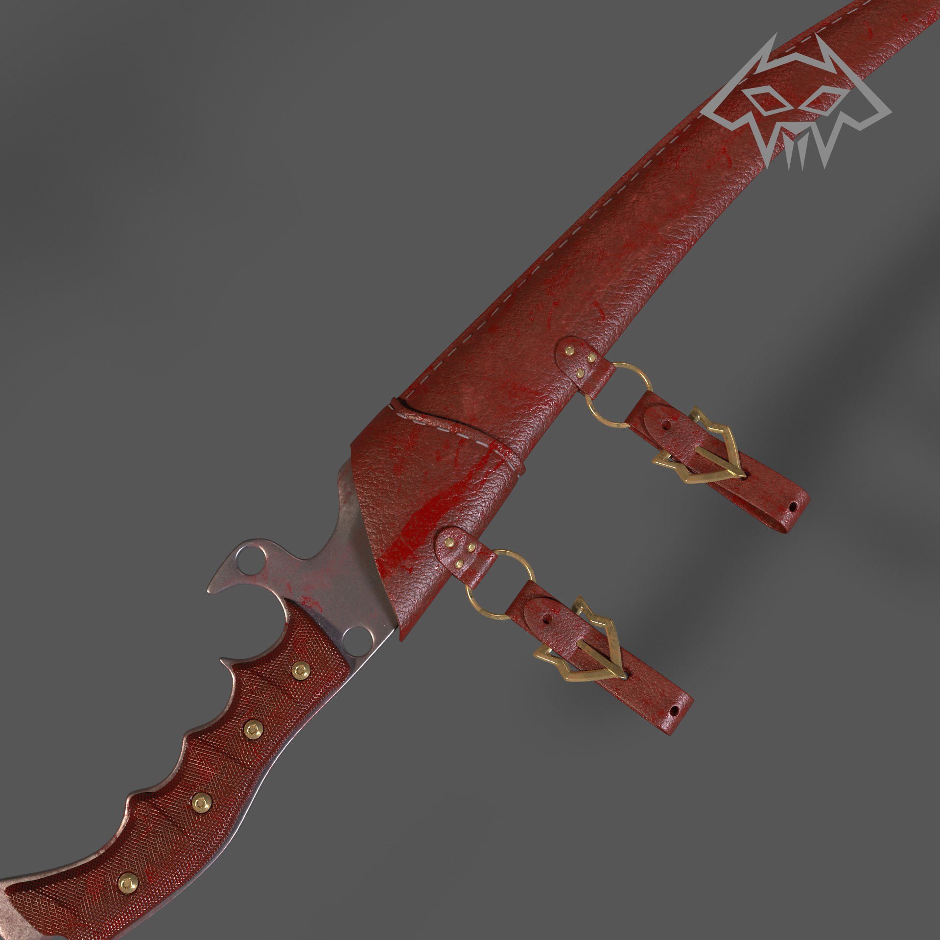 Weapon Series - Bloody Slashing Knife 3D model | CGTrader