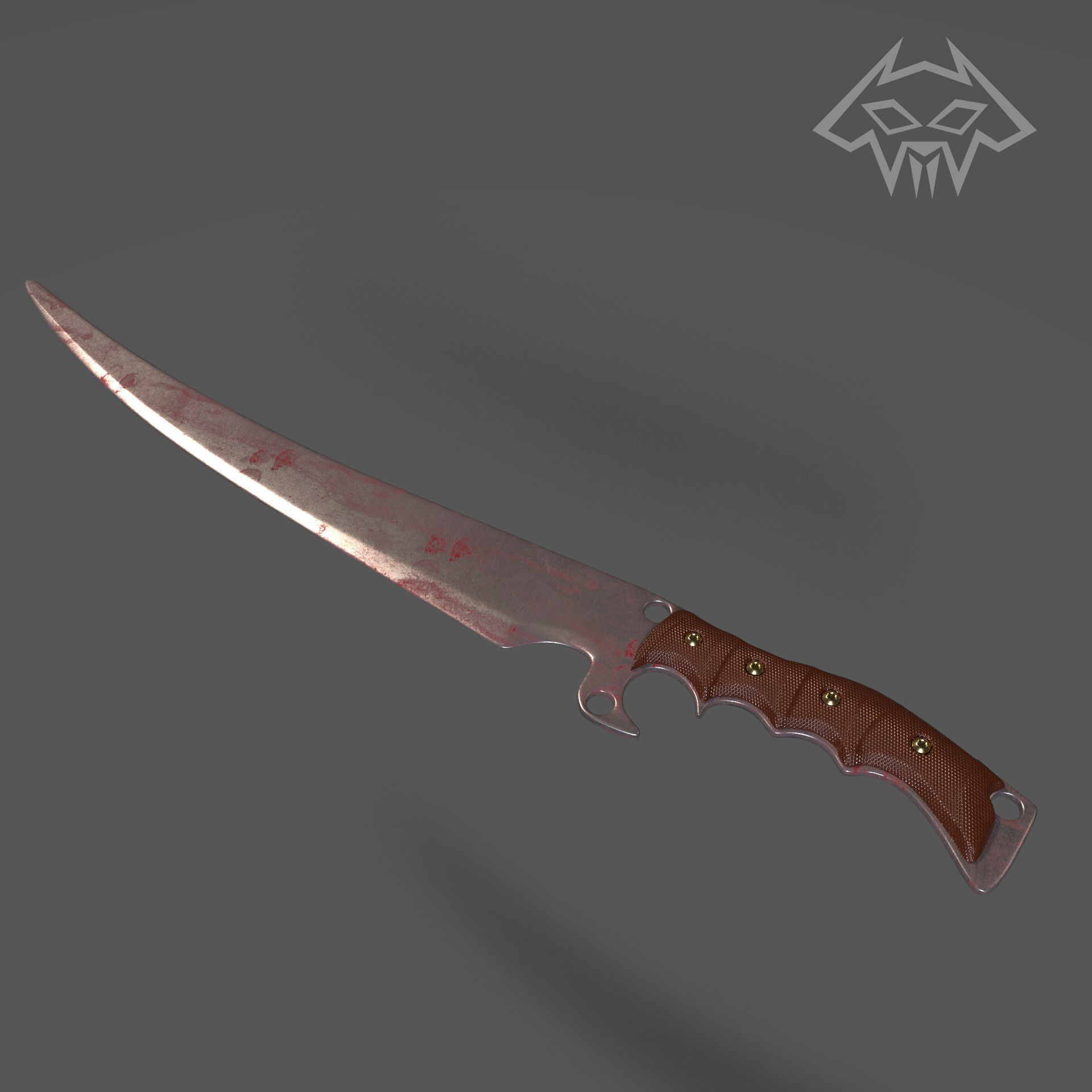 Weapon Series - Bloody Slashing Knife 3D model | CGTrader
