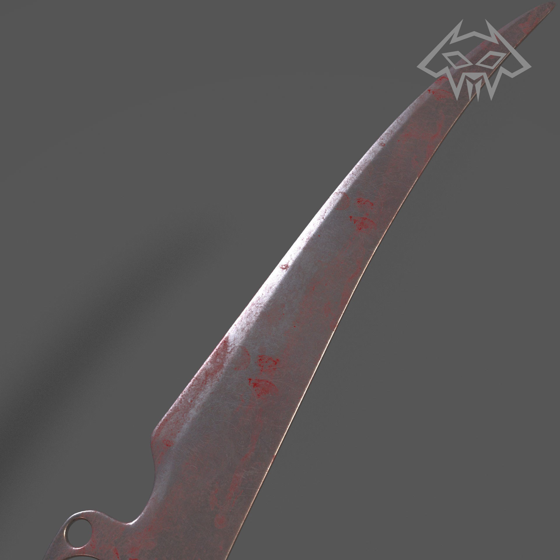 Weapon Series - Bloody Slashing Knife 3D model | CGTrader