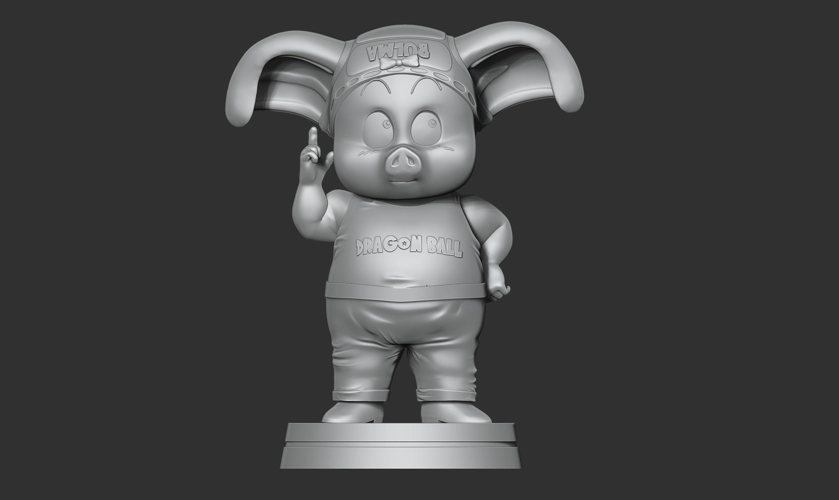 Oolong - Dragon ball Fanart 3D model 3D printable | CGTrader