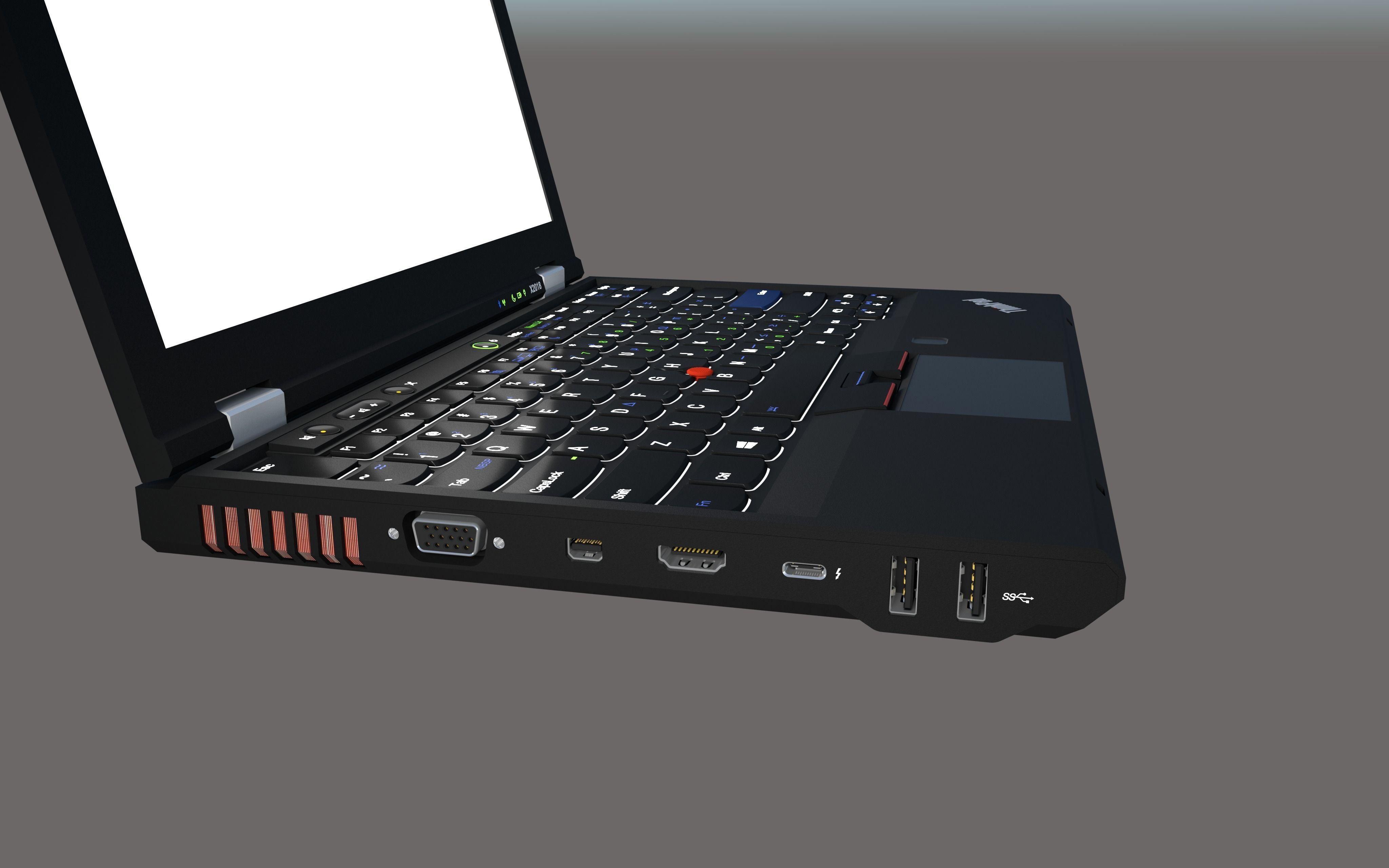 ThinkPad X2018 free 3D model | CGTrader