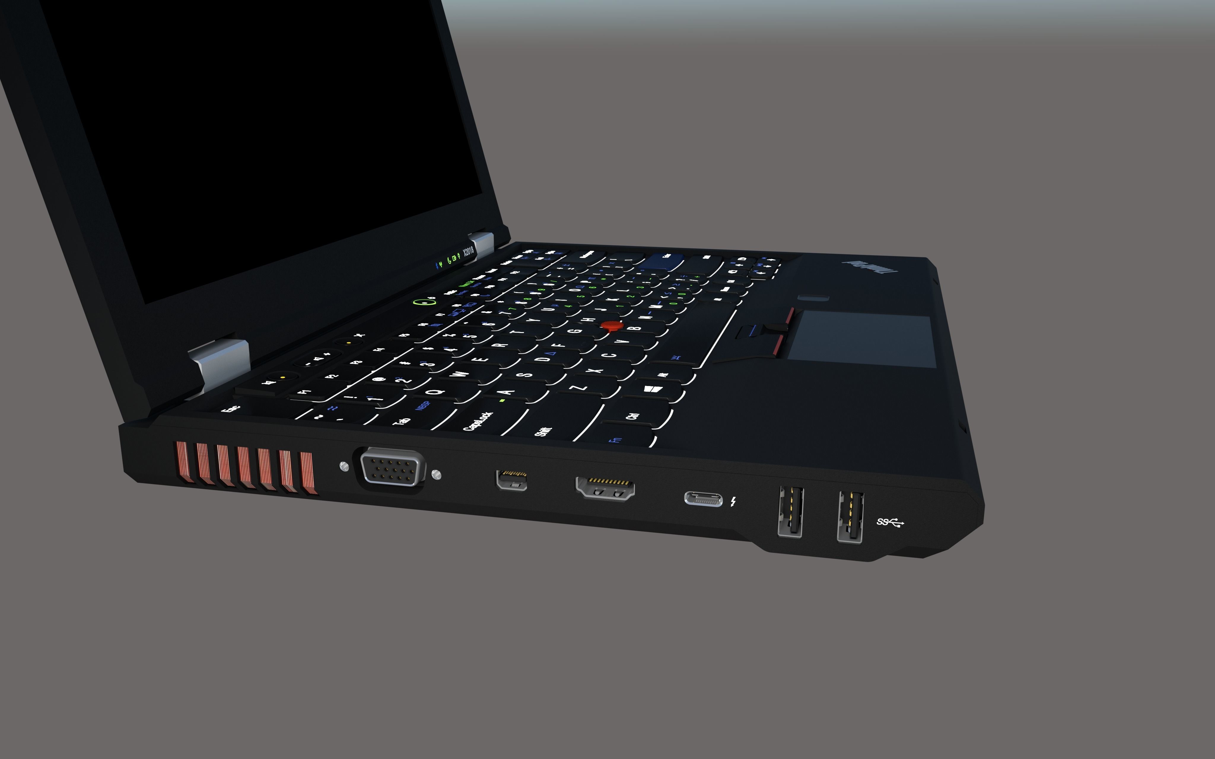 ThinkPad X2018 free 3D model | CGTrader