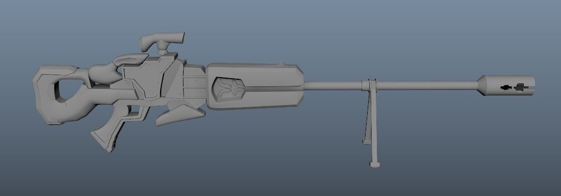 Alien Rifle 3D model | CGTrader
