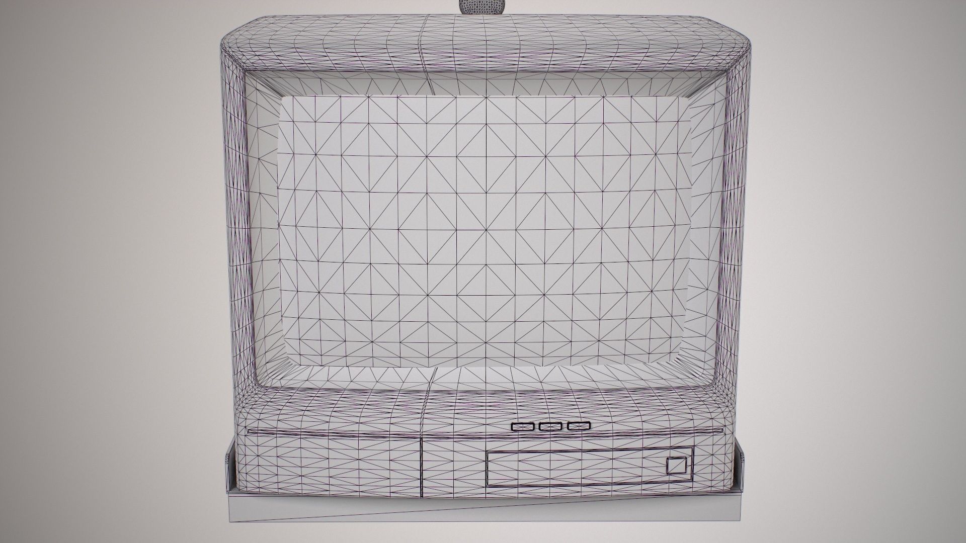 3D model Television with Wall Hanger - Game Ready VR / AR / low-poly ...