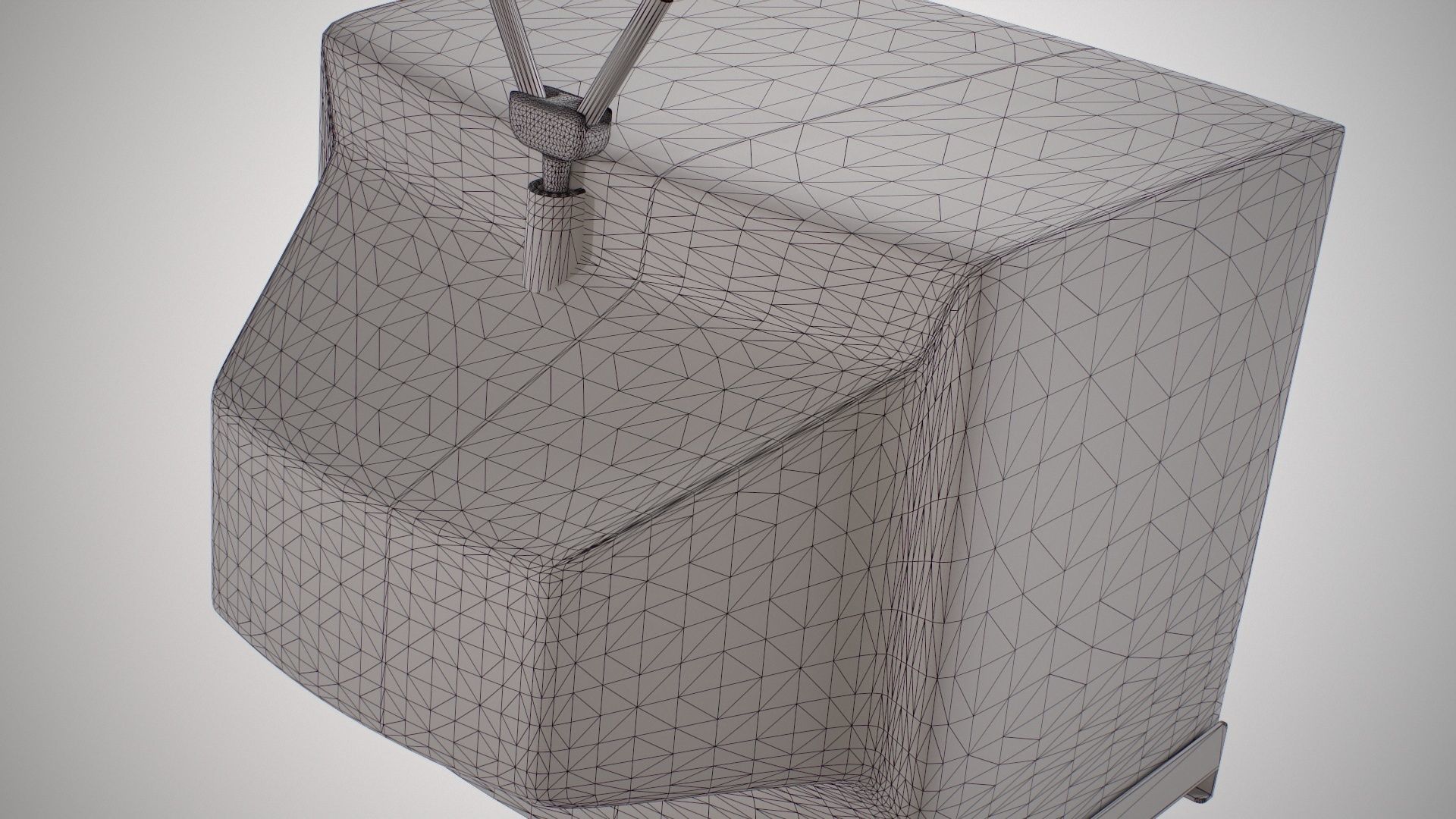 3D model Television with Wall Hanger - Game Ready VR / AR / low-poly ...