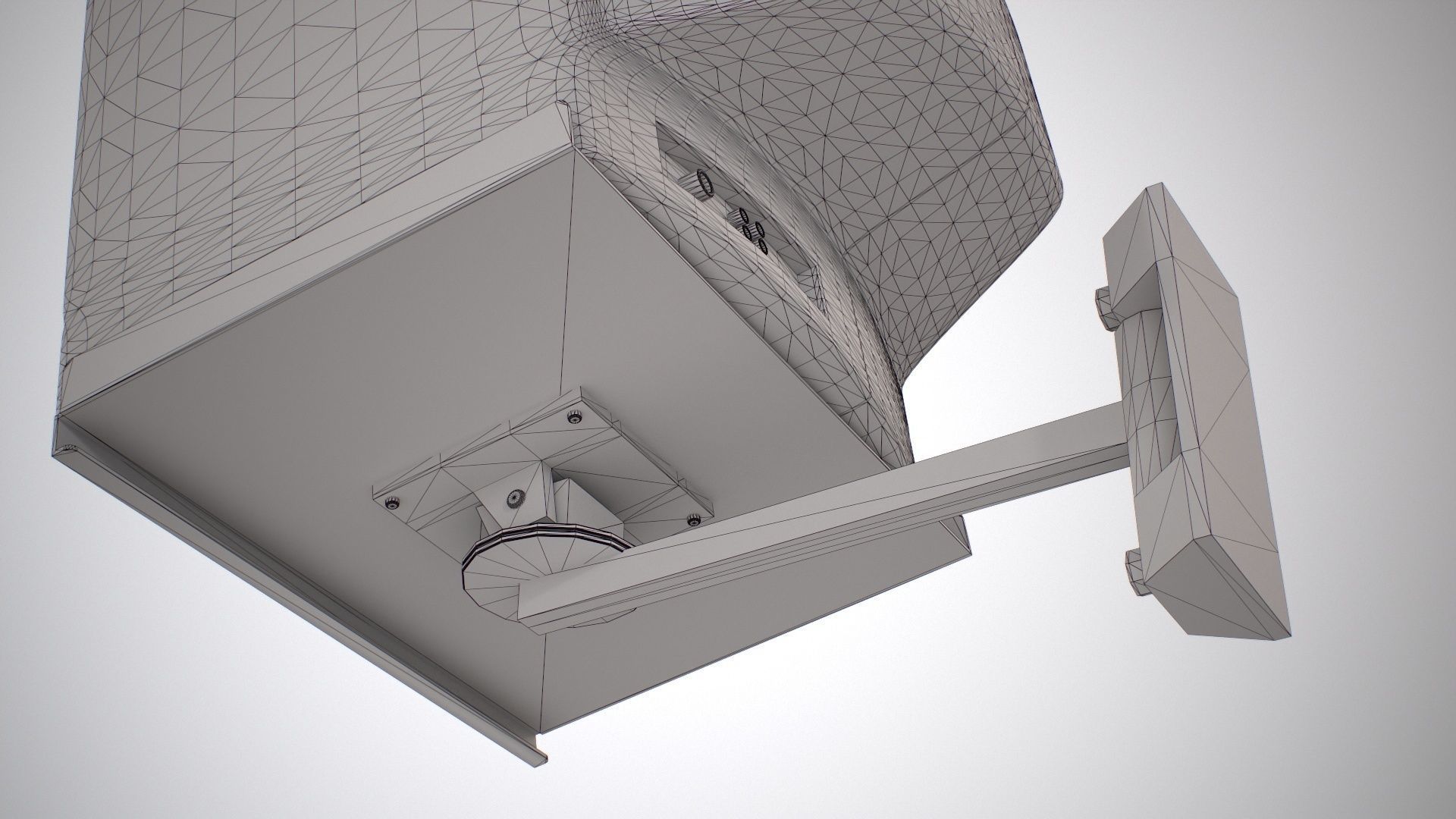 3D model Television with Wall Hanger - Game Ready VR / AR / low-poly ...