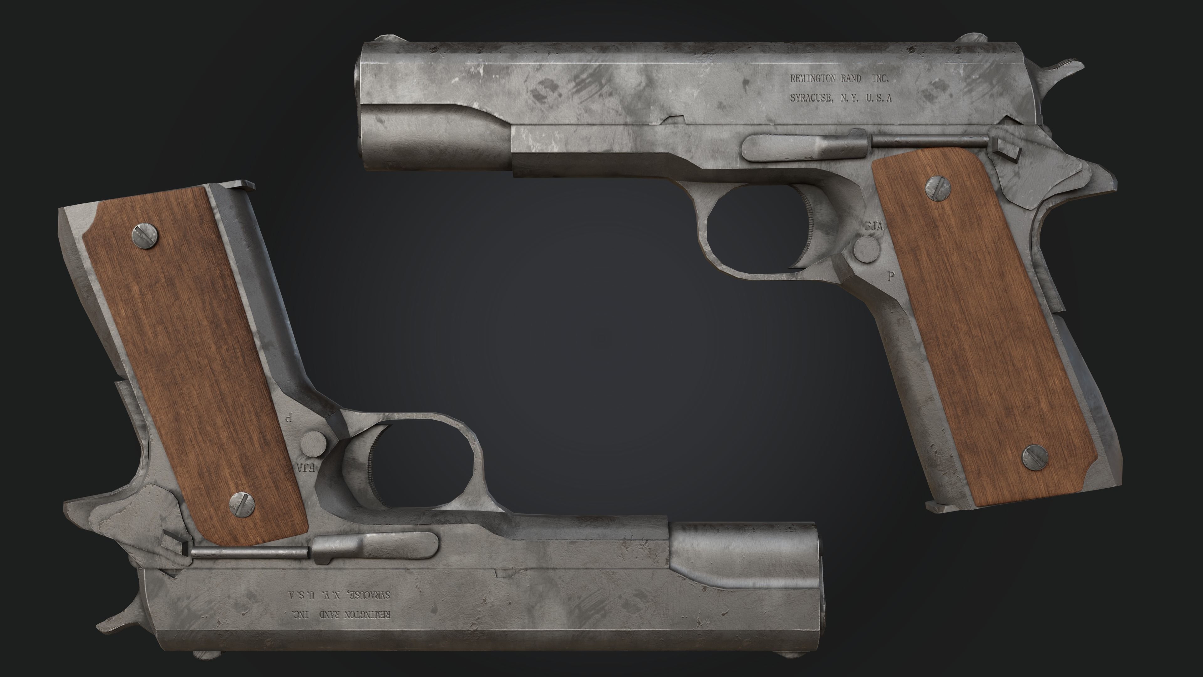 Colt 1911 game-ready 3D model | CGTrader