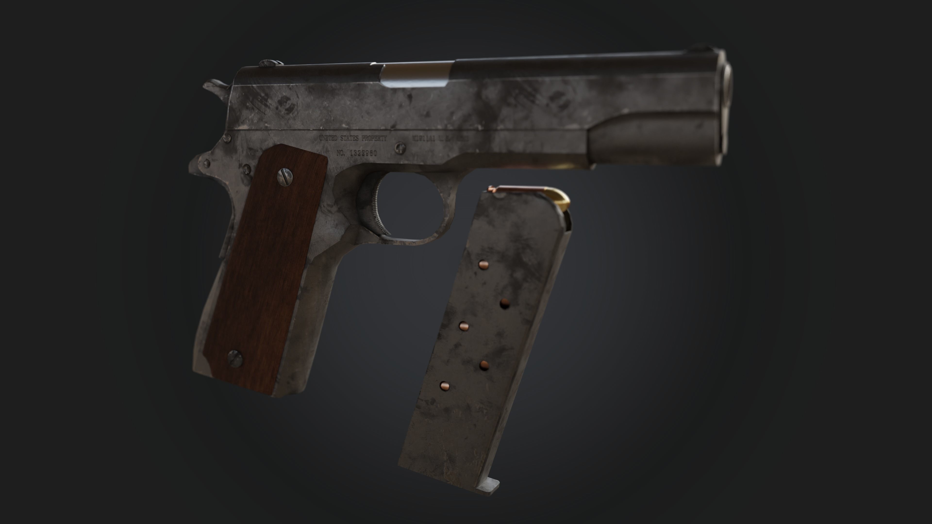 Colt 1911 game-ready 3D model | CGTrader