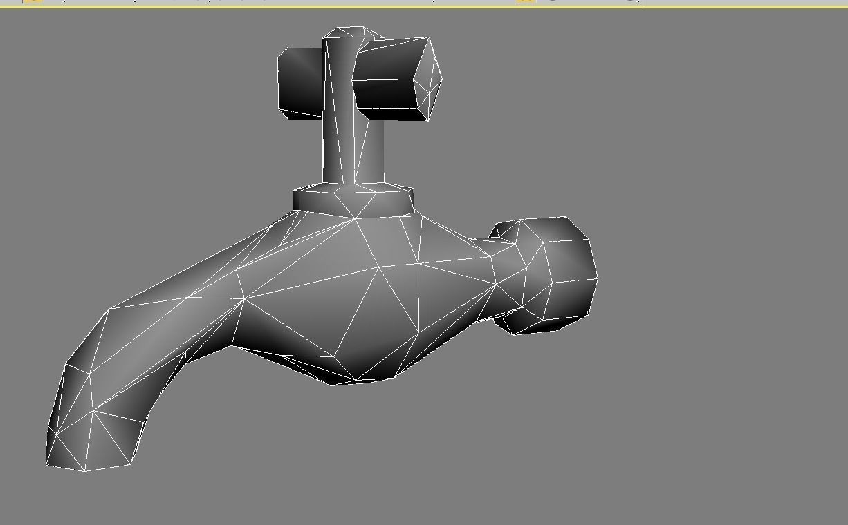 Low Poly Water Tap 3D model | CGTrader