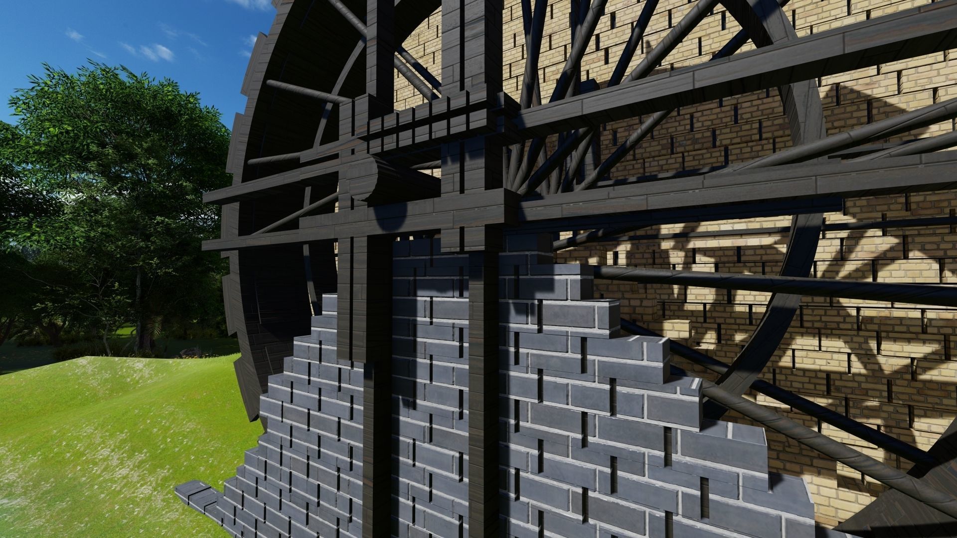 whater wheel 3D model | CGTrader