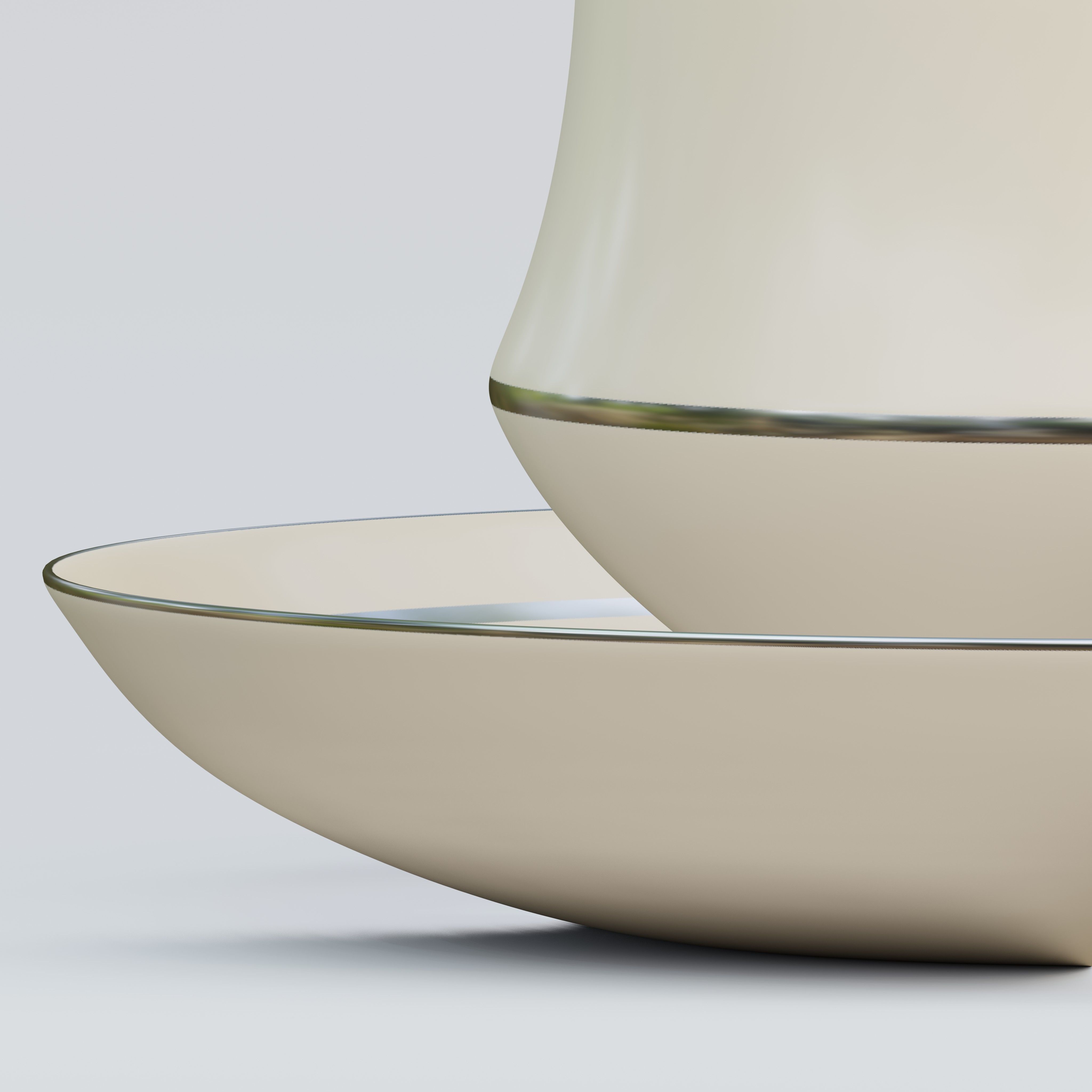 Ceramic teacup 3D model | CGTrader