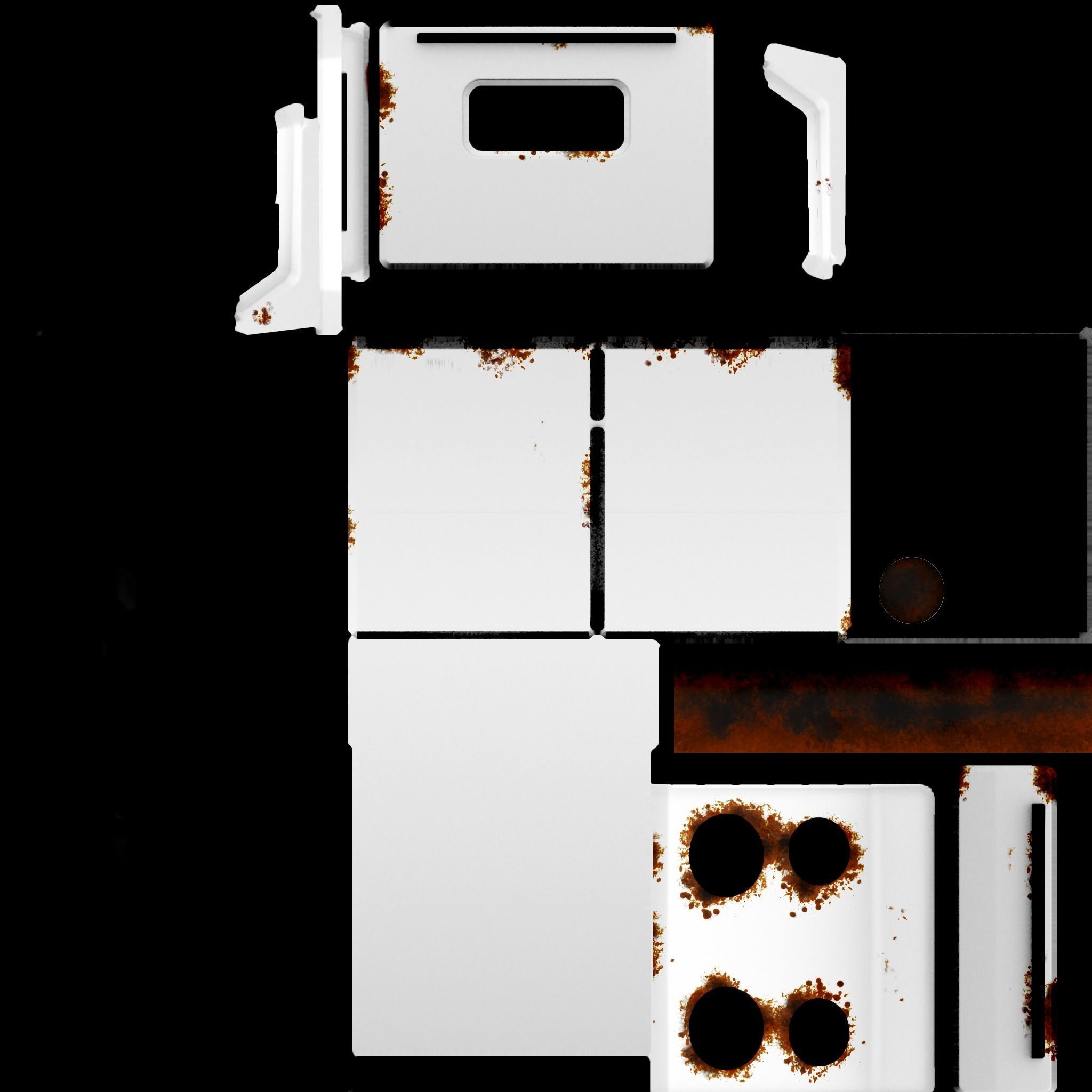 3D model Old electric kitchen stove VR / AR / low-poly | CGTrader