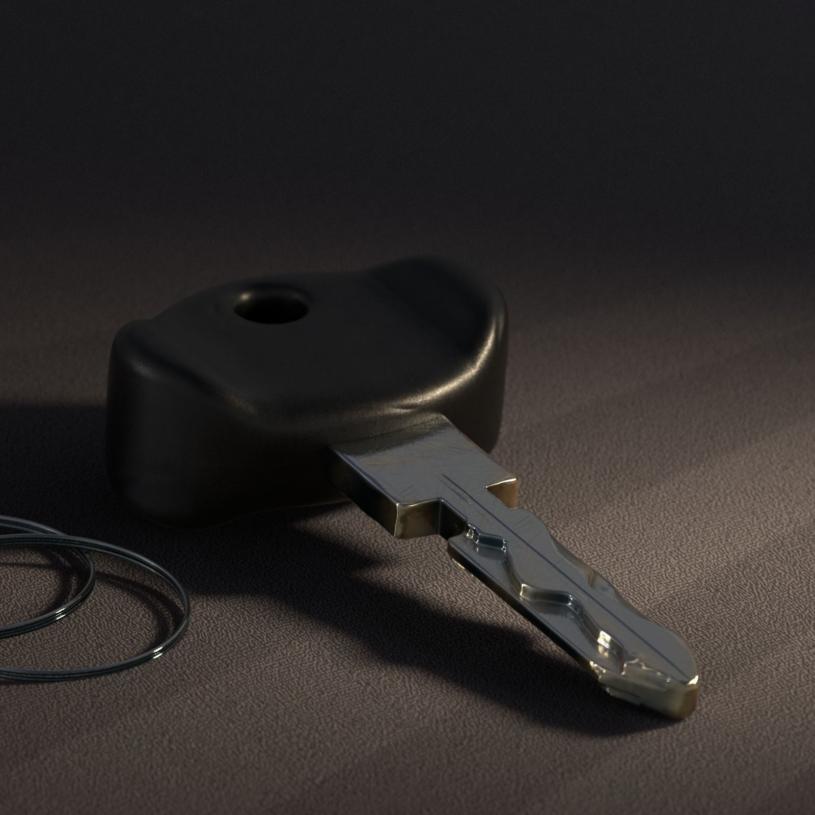 Old Mercedes key 3D model | CGTrader