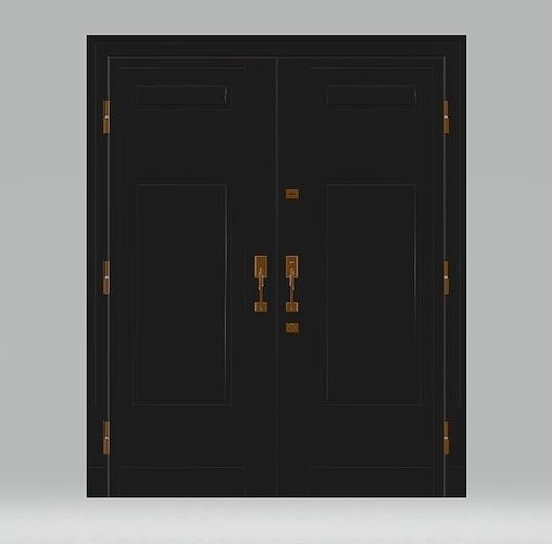 Enter doors free 3D model | CGTrader