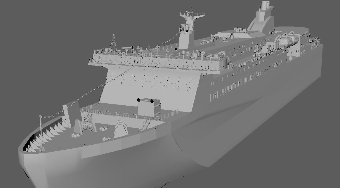 Realistic Game Ready Ferry Cruise Passenger Ship 3D model | CGTrader