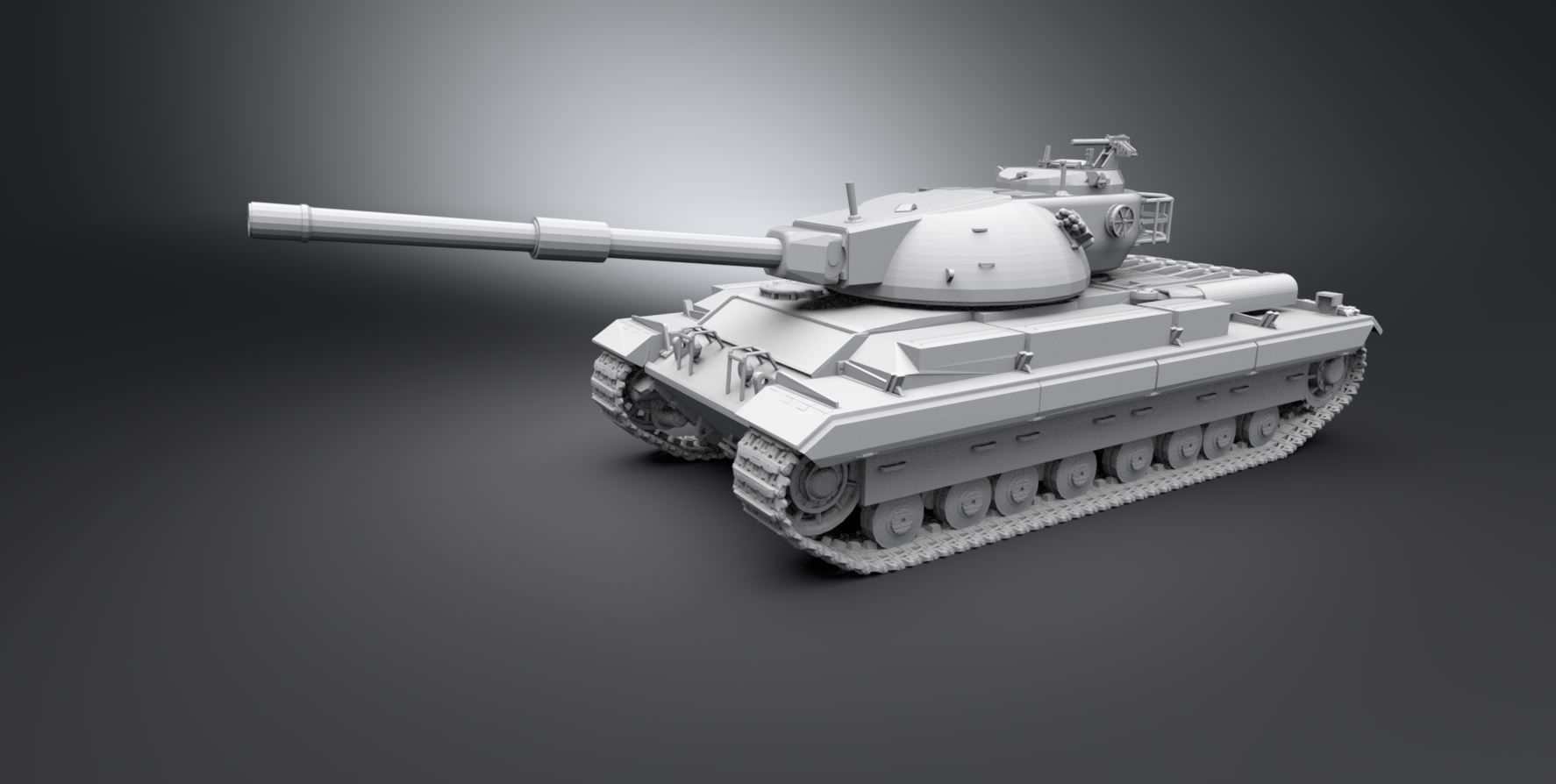 Fv214 Conqueror Scale Model 3D model 3D printable | CGTrader