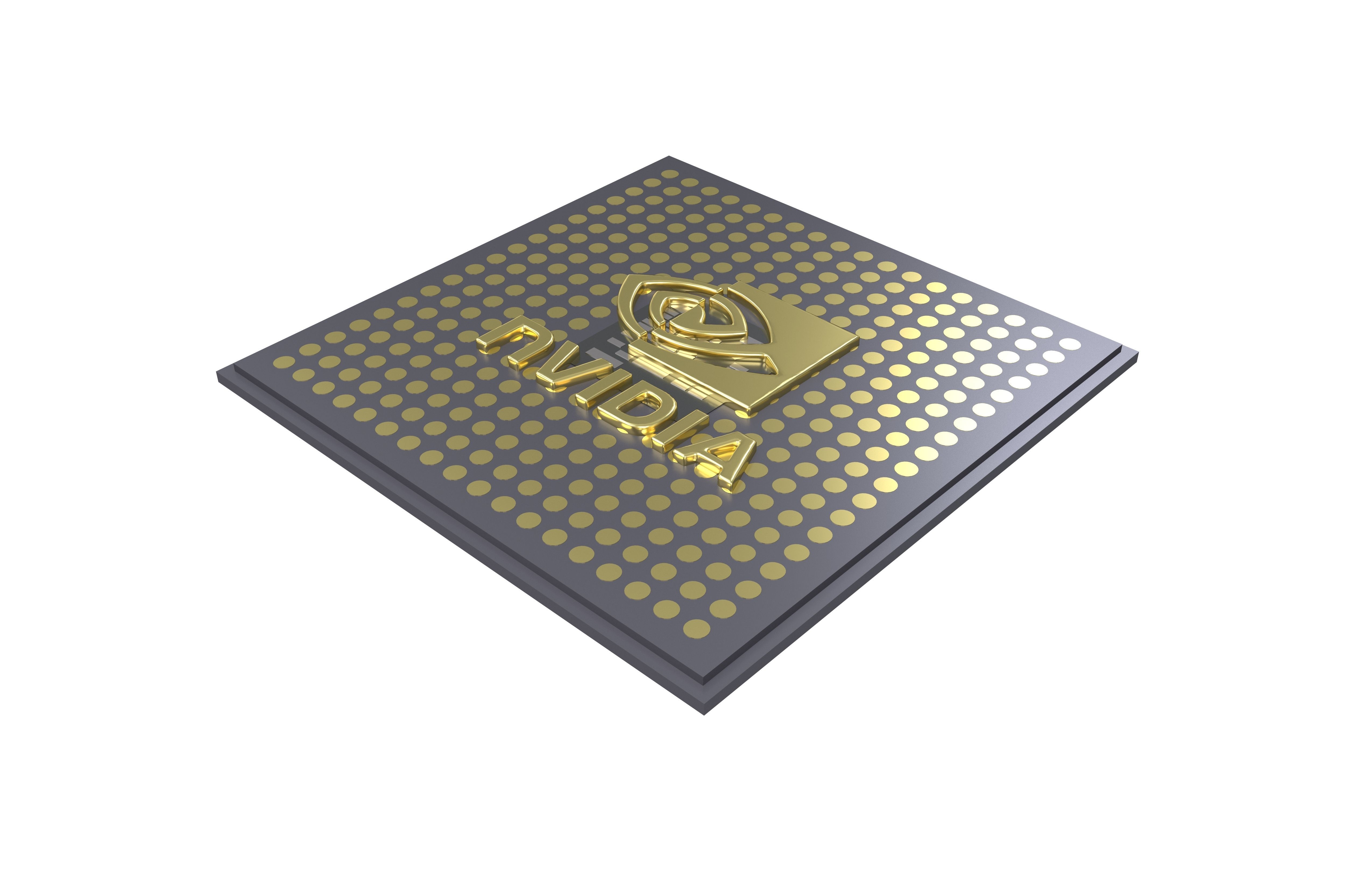 3D model Nvidia CPU v1 001 VR / AR / low-poly | CGTrader