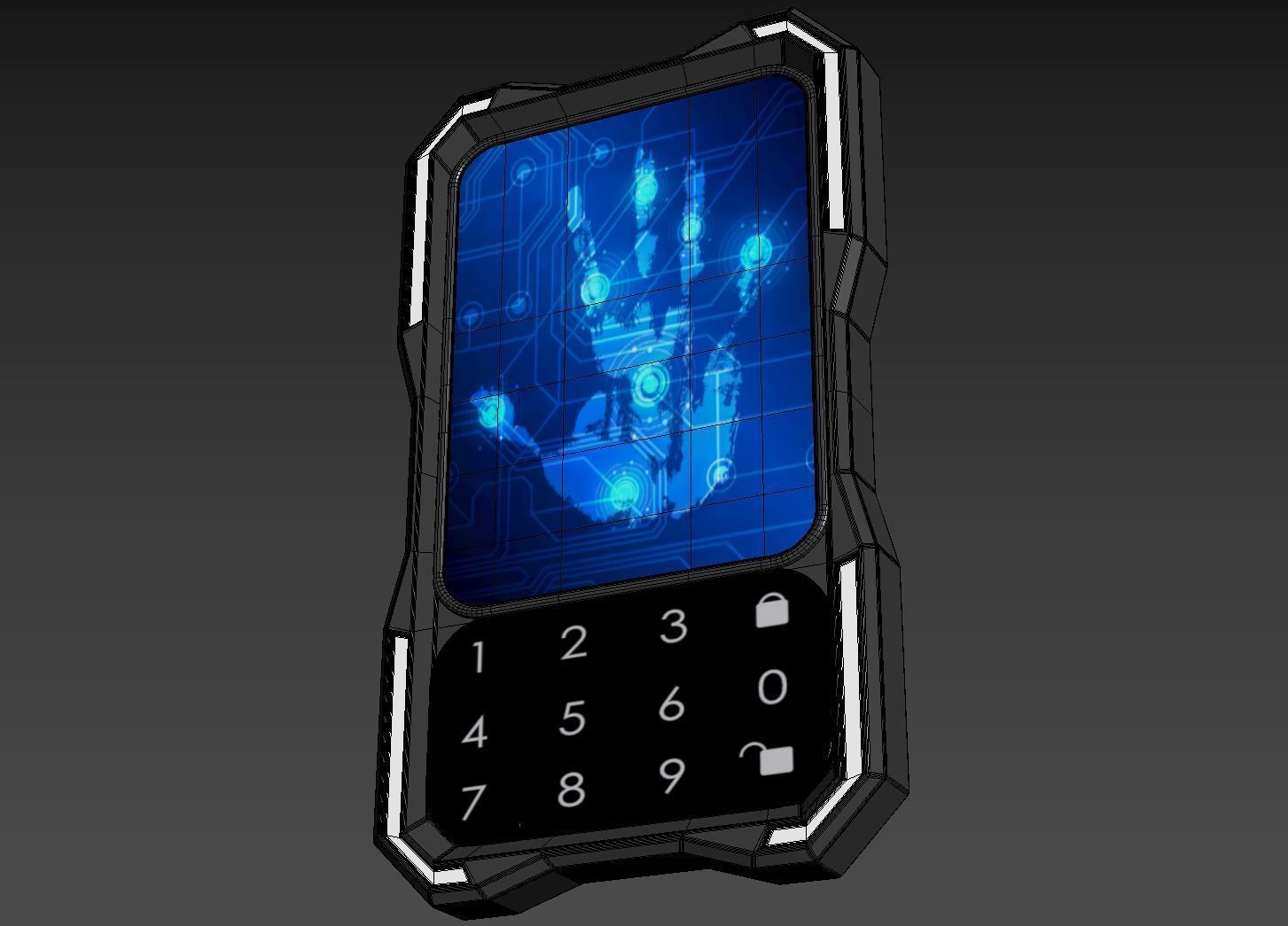 Hand Scanner Sci-Fi 3D model | CGTrader