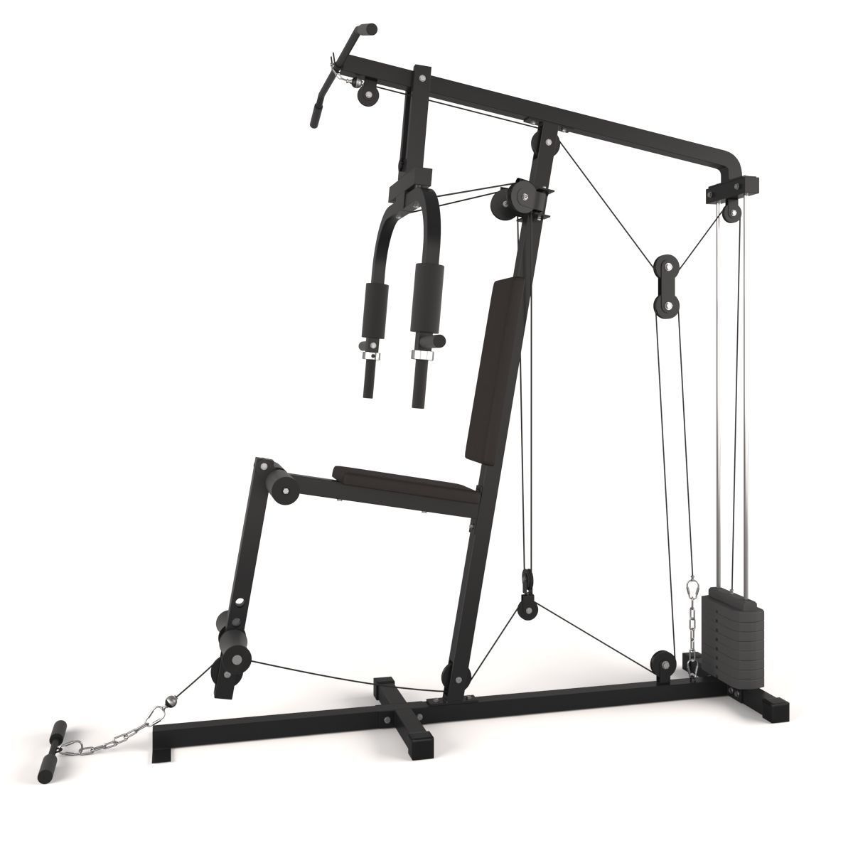 Arm Pull Gym Machine 3D model | CGTrader
