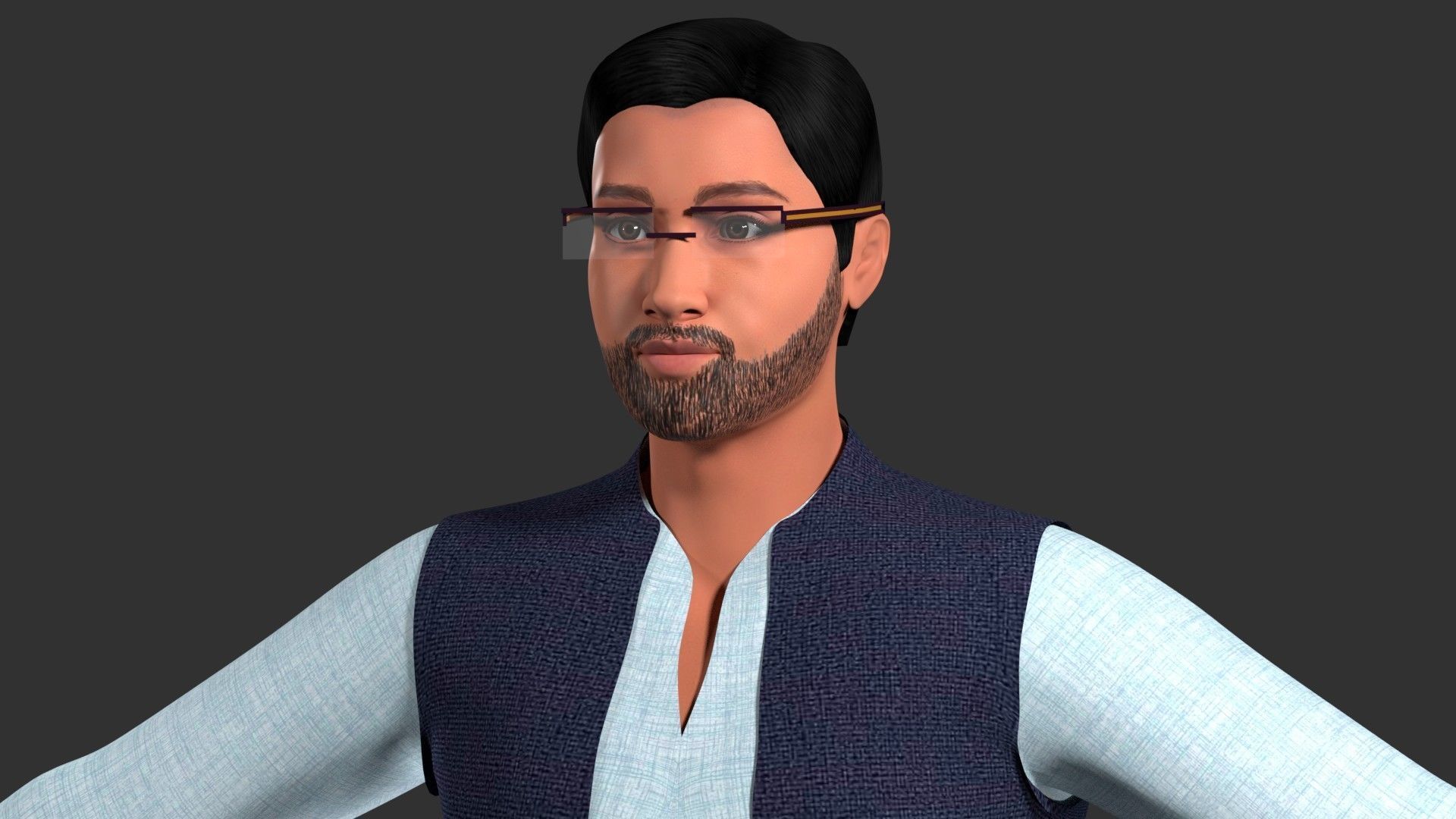 Indian Male Character-Nakul 3D model rigged | CGTrader