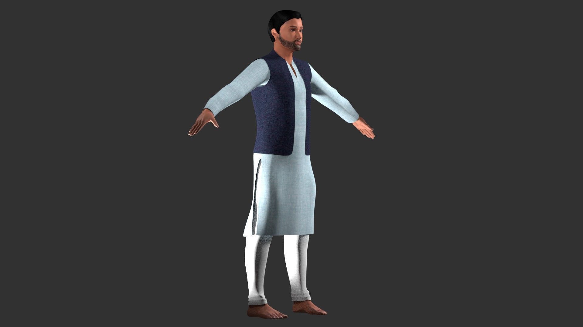 Indian Male Character-Nakul 3D model rigged | CGTrader