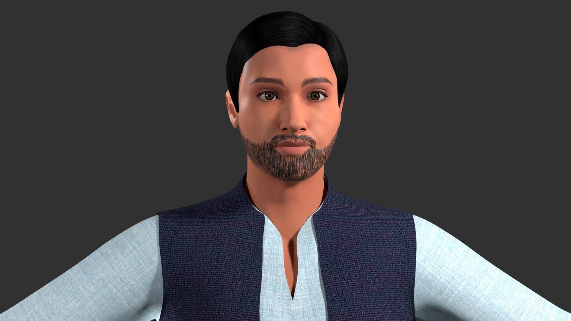 Indian Male Character-Nakul 3D model rigged | CGTrader
