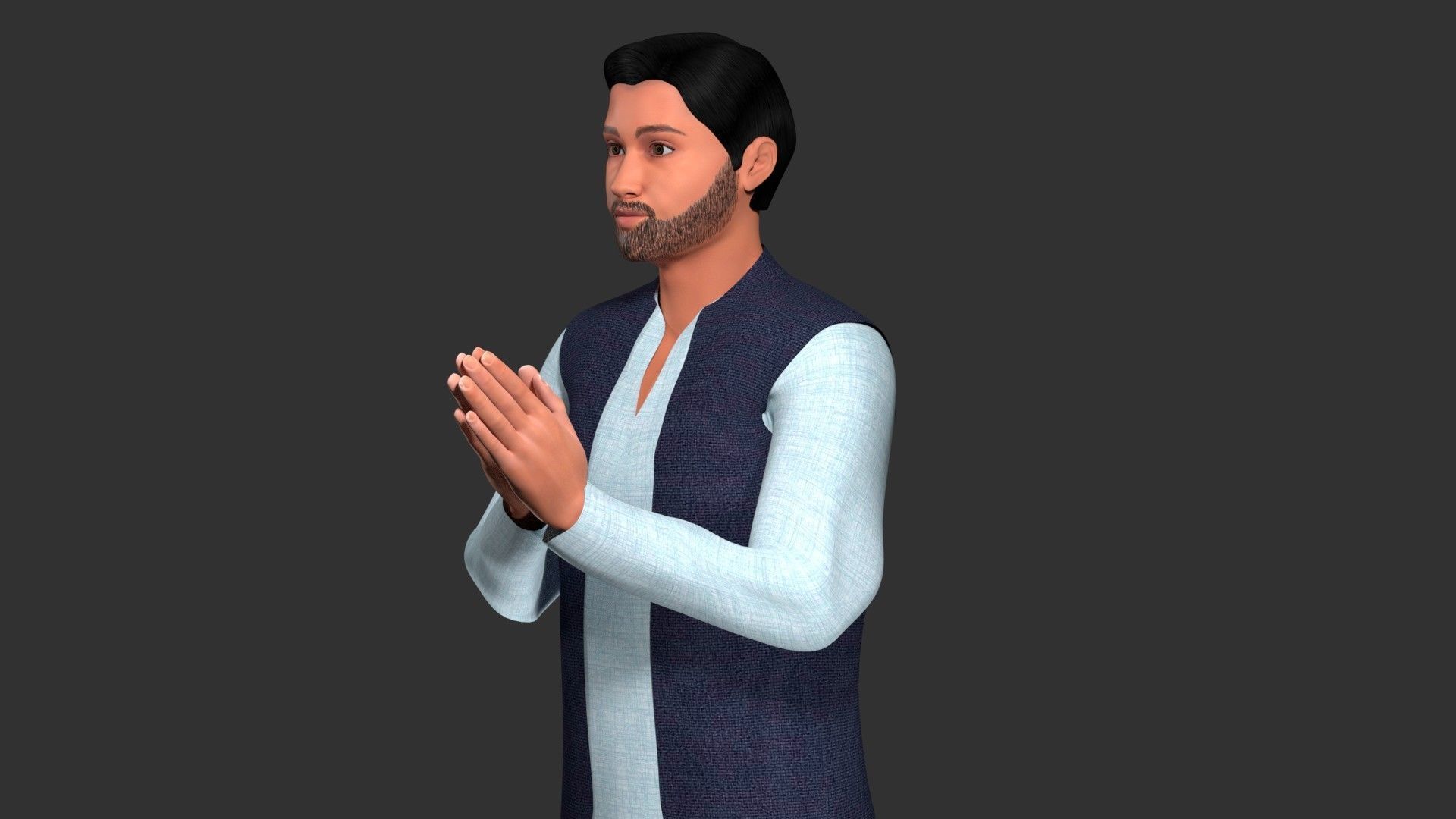 Indian Male Character-Nakul 3D model rigged | CGTrader