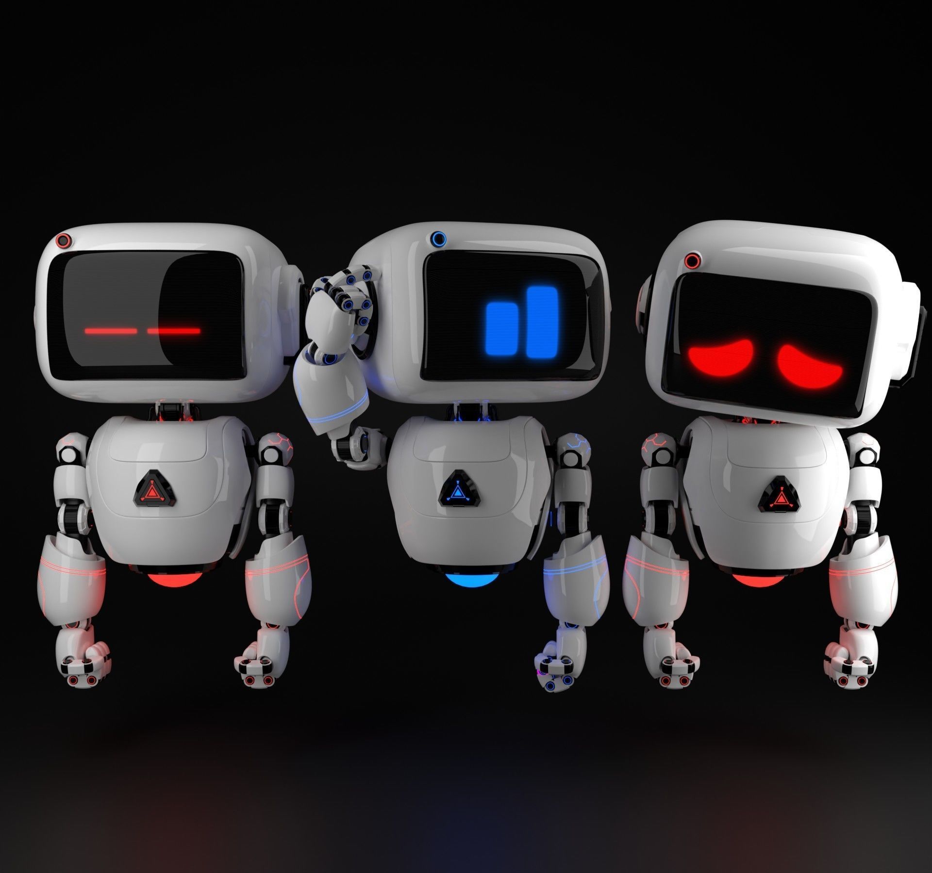 Cute Robot 6 3D model rigged | CGTrader