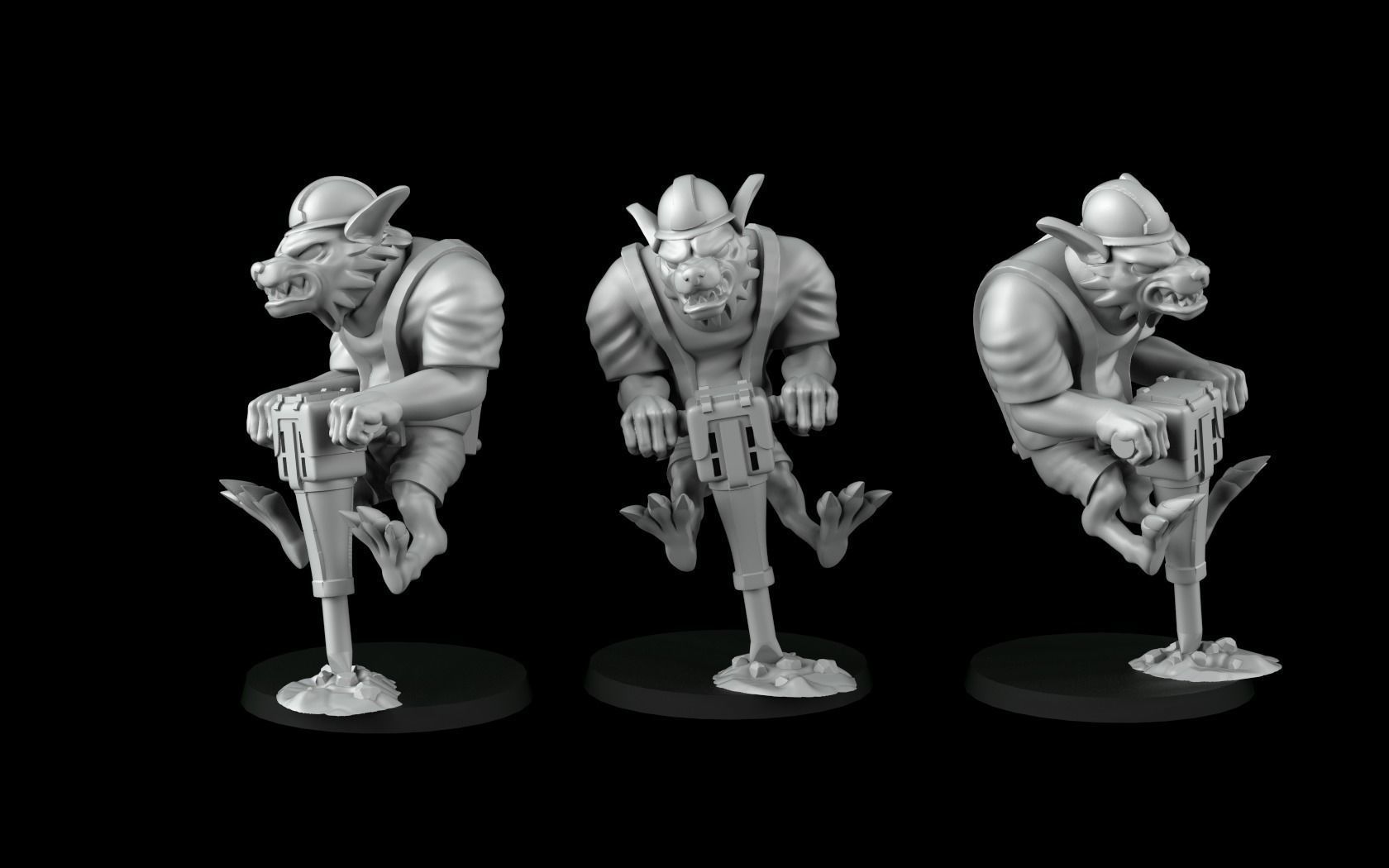 The Big bad Wolf 3D model 3D printable | CGTrader