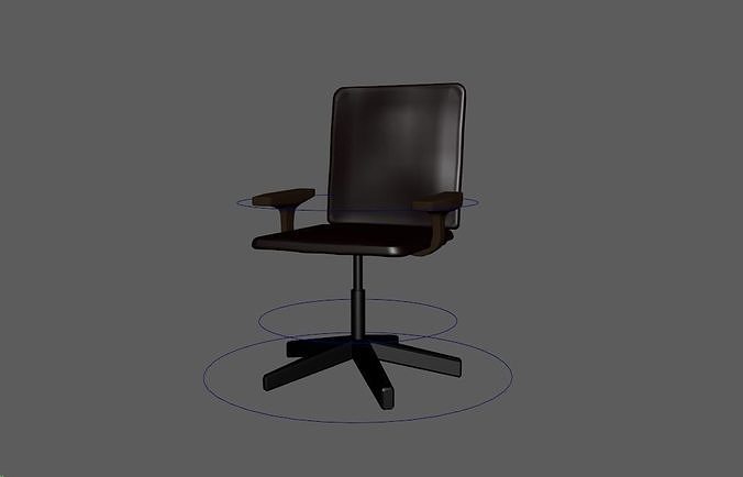 chair revolving 3D model rigged | CGTrader