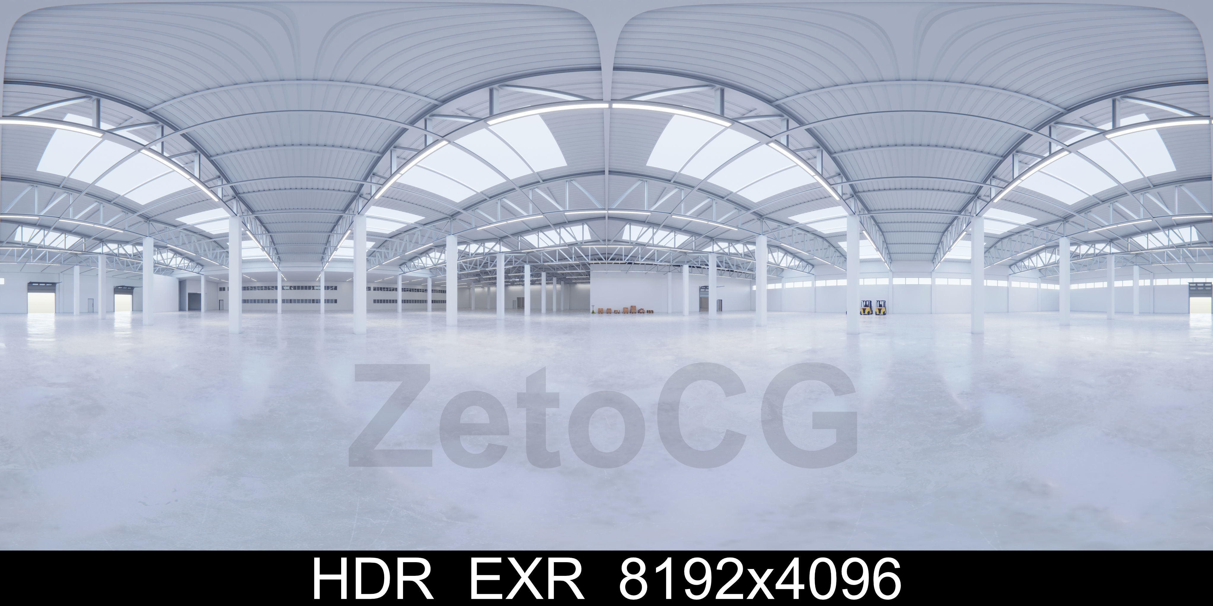 Texture HDRI - Industrial Warehouse Interior 2b VR / AR / low-poly ...