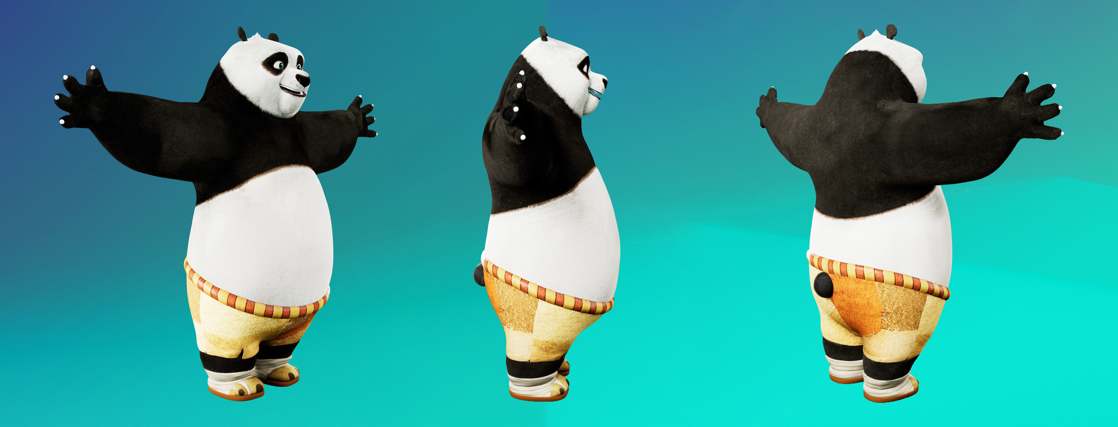 Kungfu Panda Po 3D model | CGTrader