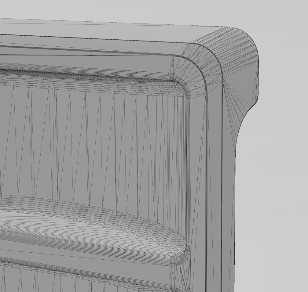 Rectangular 4 slots serving tray relief 3D model 3D printable | CGTrader