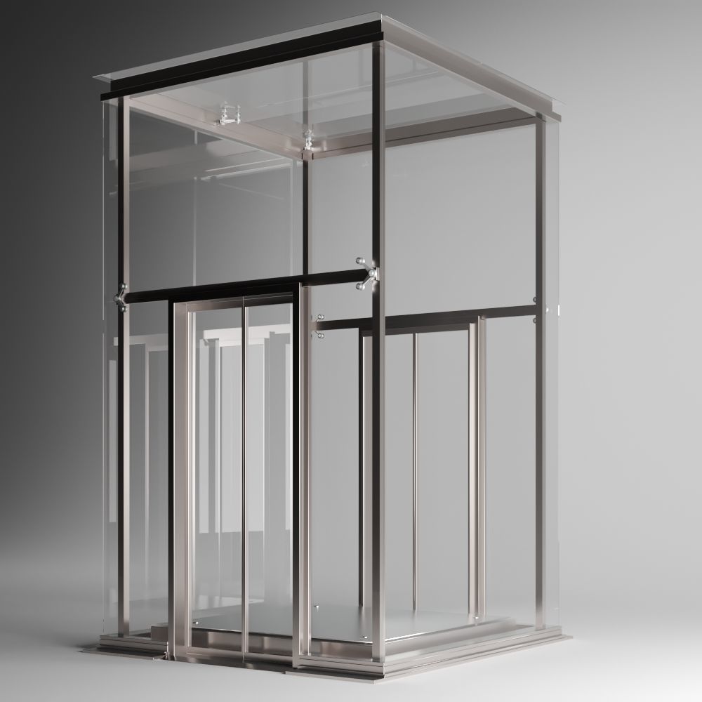 Glass Elevator 3D model | CGTrader